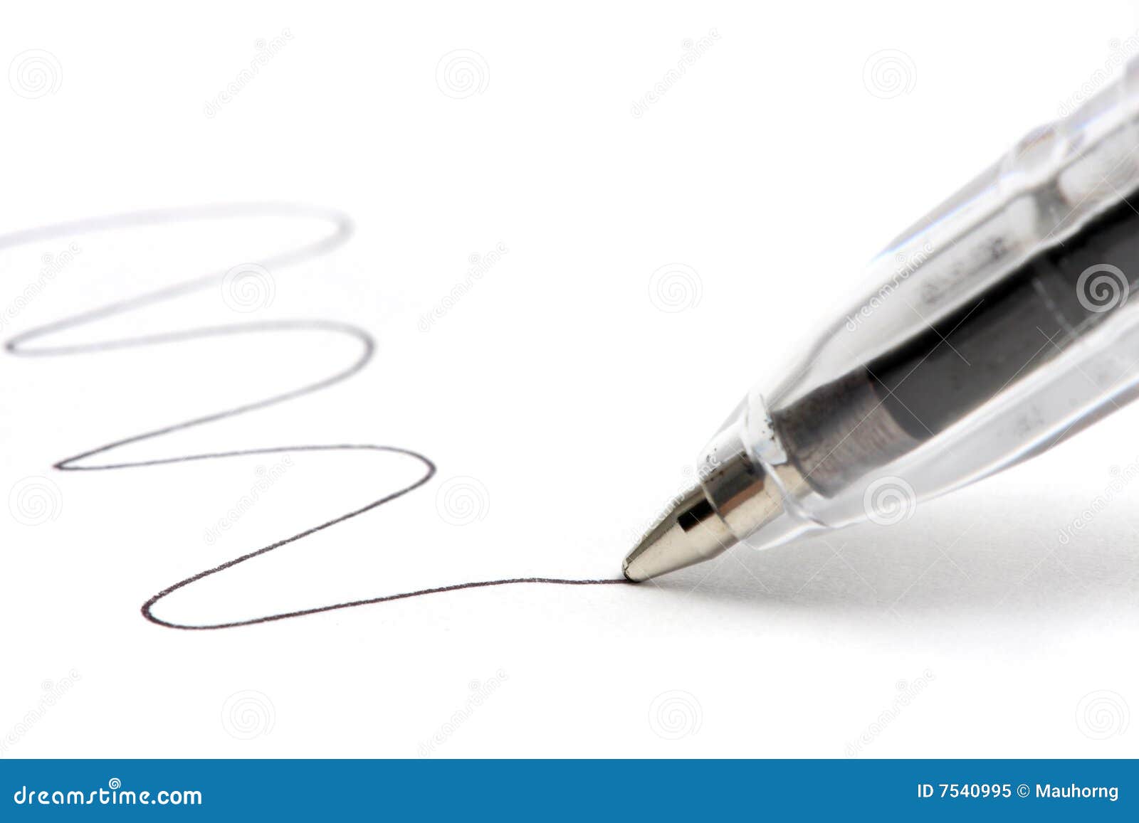 Ball Point Pen stock image. Image of pencil, line, isolated - 7540995