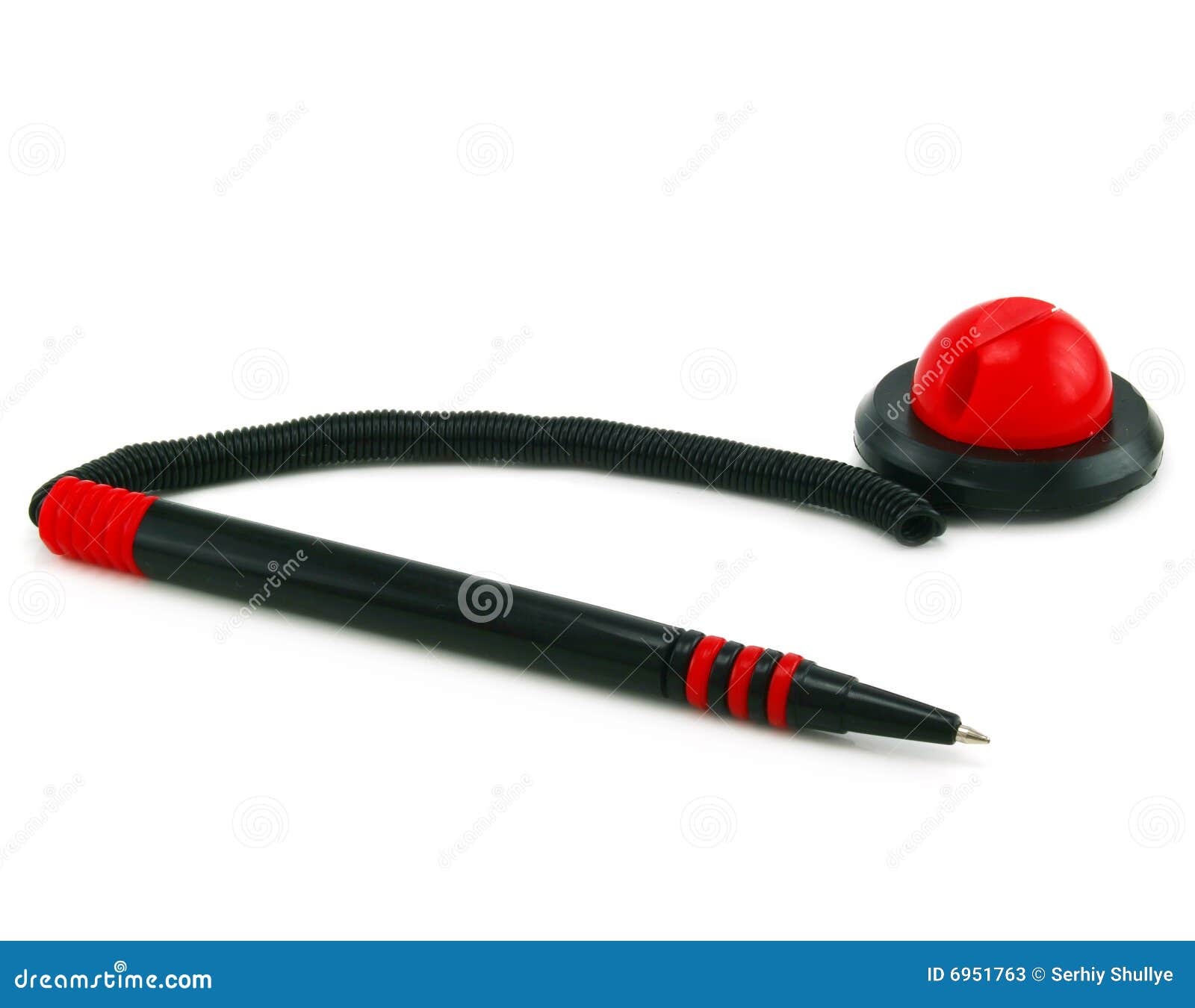 Ball-point pen and support stock image. Image of background - 6951763