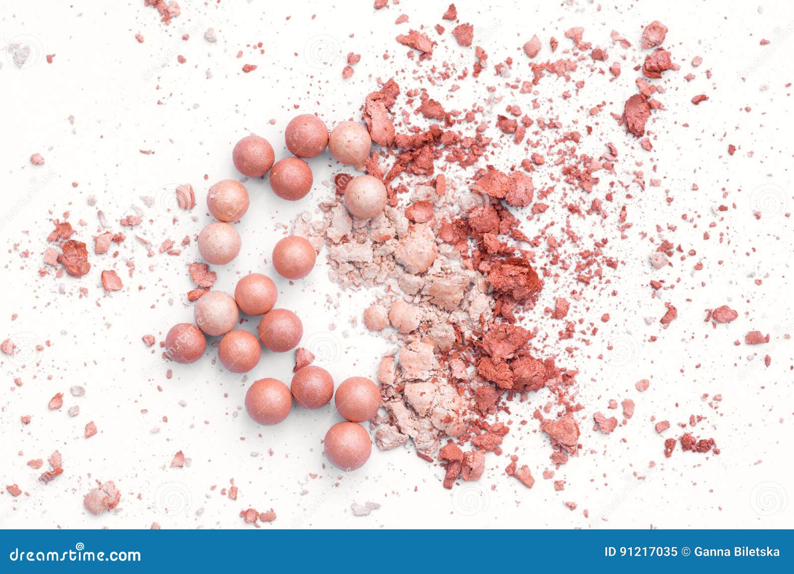 Ball Powder with Pepper Effect, Blush. Stock Image - Image of dark ...