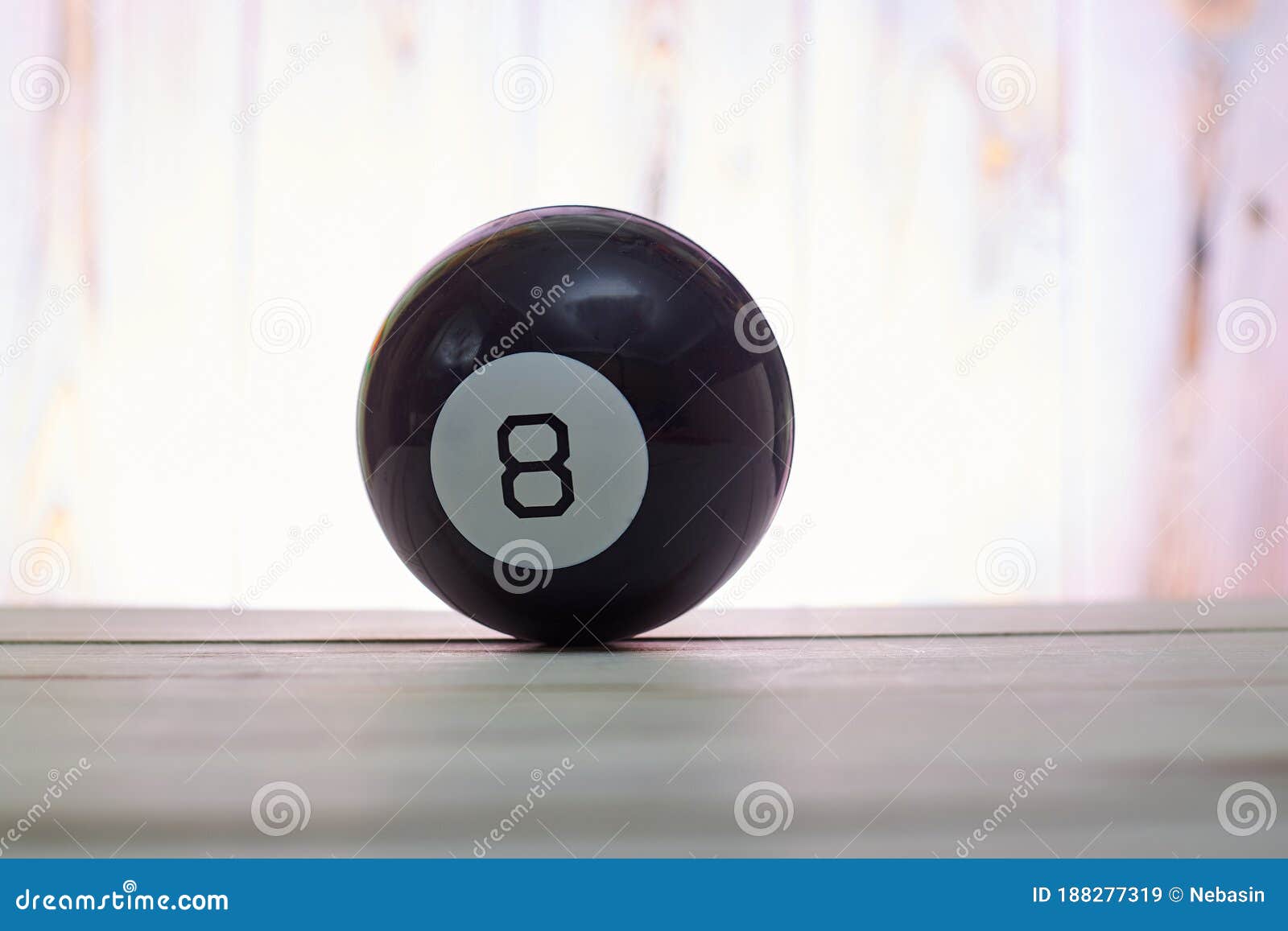 The Ball of Predictions Figure Eight on a Light Background Stock Image ...