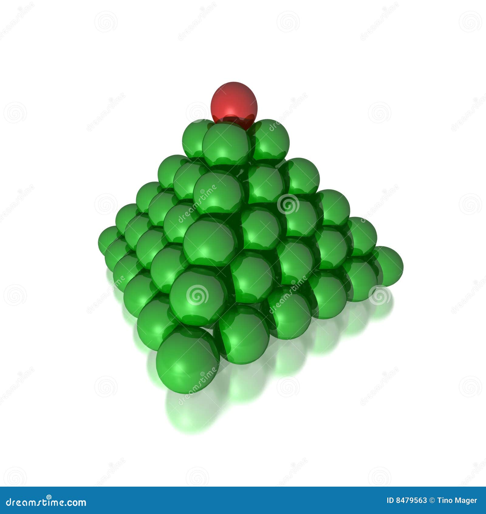 Ball pyramid stock illustration. Illustration of rendered - 8479563