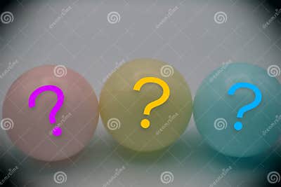 Ball with Question Mark on it Stock Photo - Image of confusion, ball ...