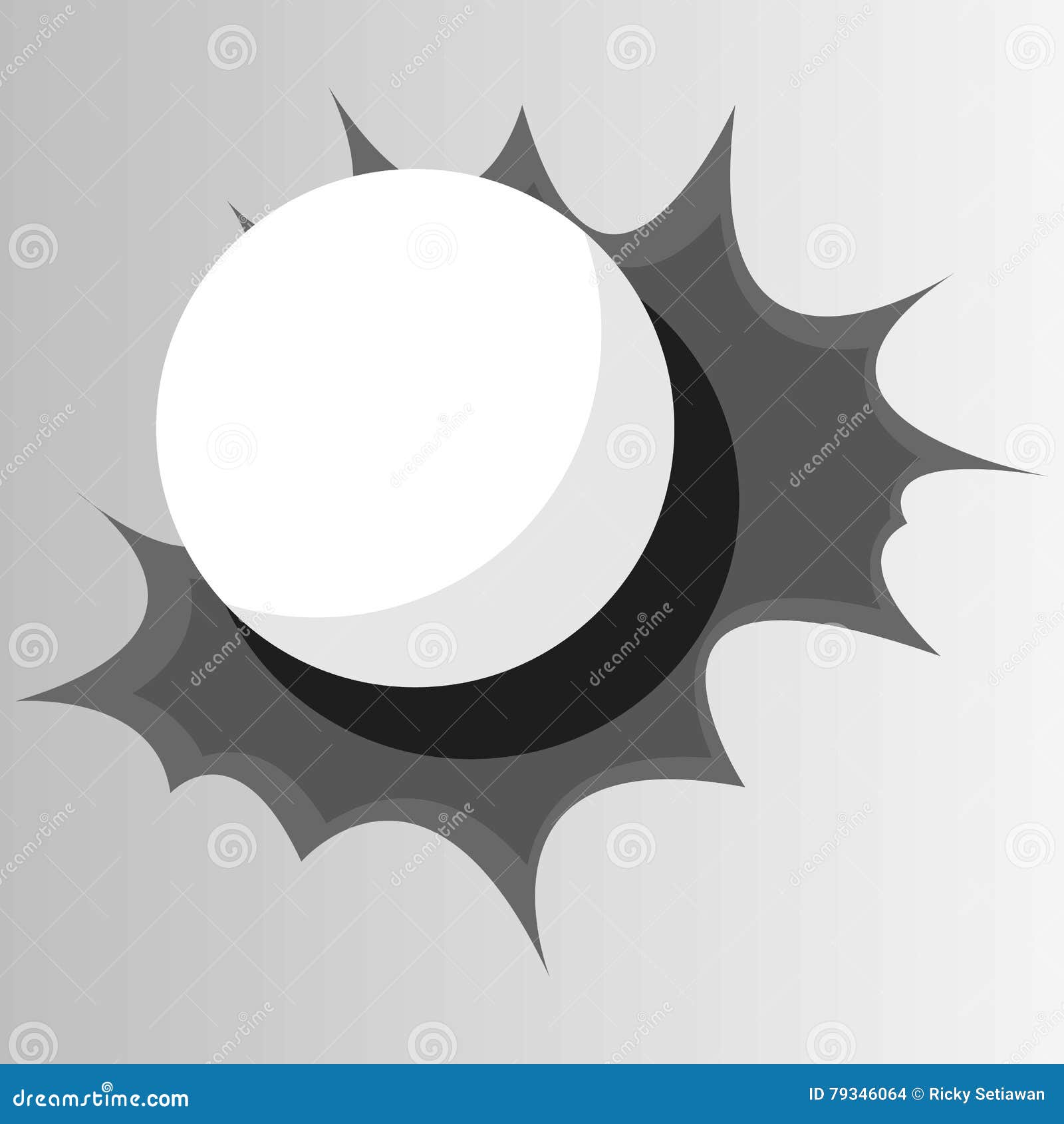 Ball Ripping Paper stock vector. Illustration of flat - 79346064