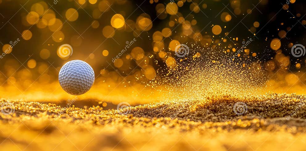 A Ball of Sand Hits the Sandy Surface at Sunset, Resulting in a Massive ...