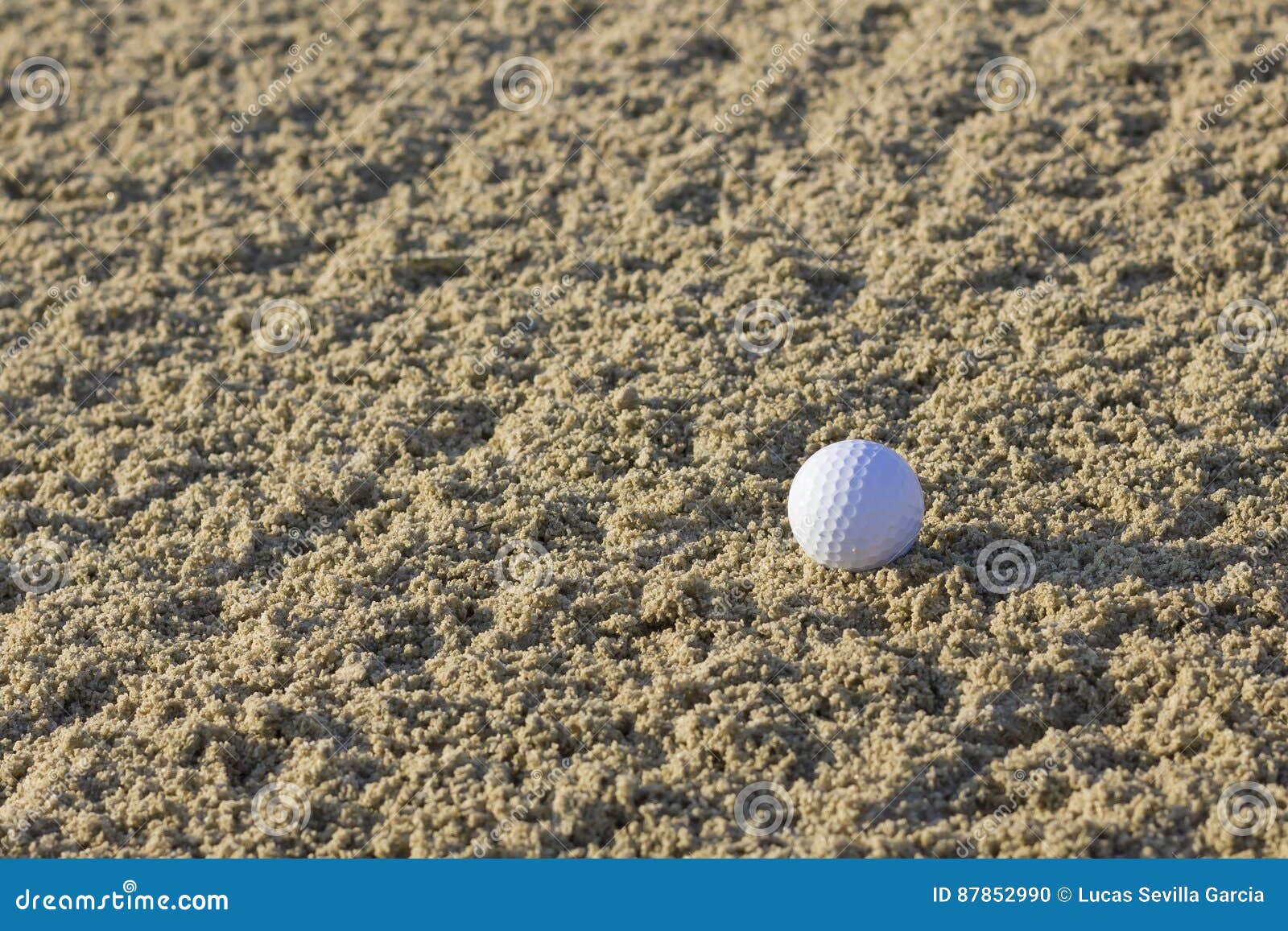 Ball in the sand. stock photo. Image of white, morning - 87852990