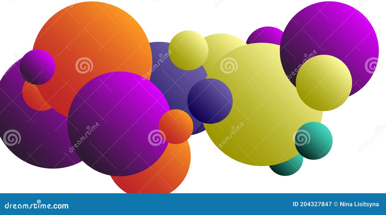 Ball shape gradients. stock vector. Illustration of memphis - 204327847