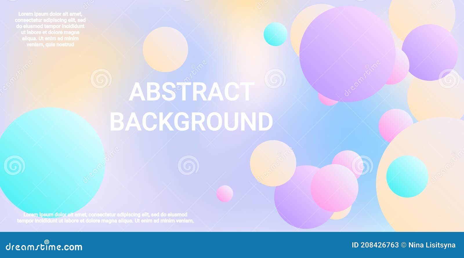 Background Picture with Balls for Banner Design Stock Vector ...