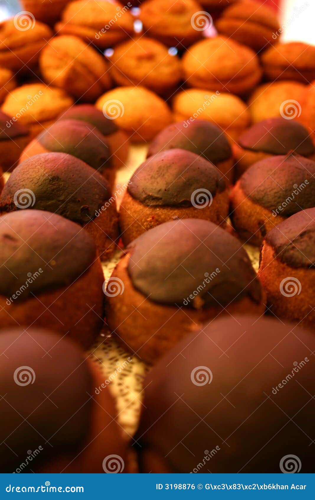 Ball-shaped Chocolate Cookies Stock Photo - Image of taste, cookies ...