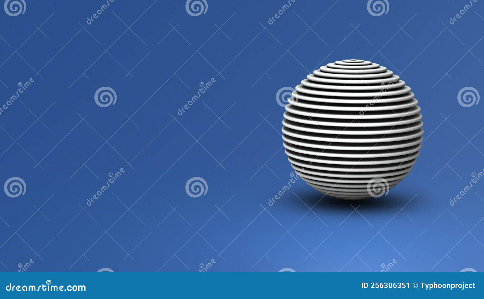 A Ball Sliced By Latitude Lines. An Abstract Concept Representing A ...