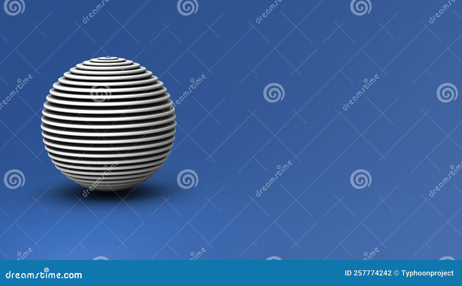 A Ball Sliced By Latitude Lines. An Abstract Concept Representing A ...