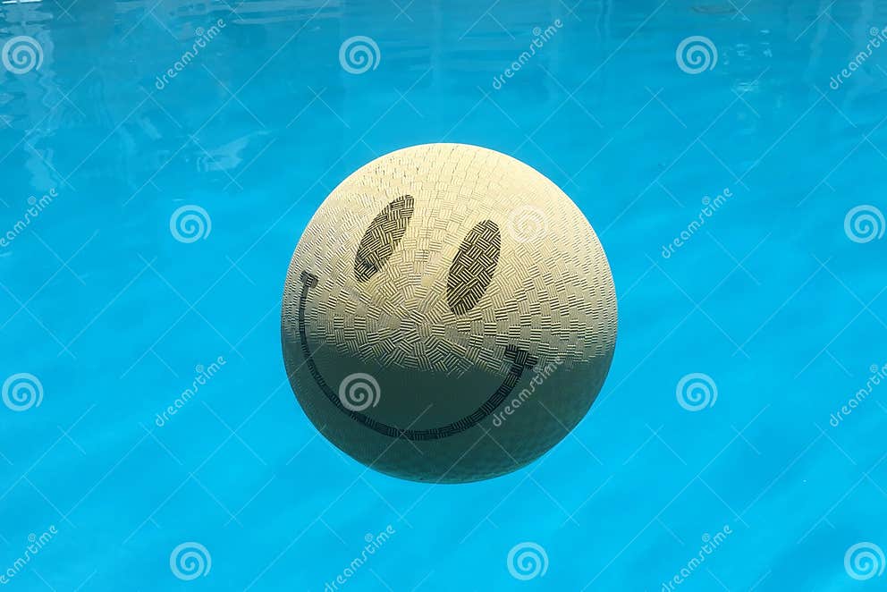 Smiley in the Swimming Pool Stock Image - Image of blue, bright: 174865487