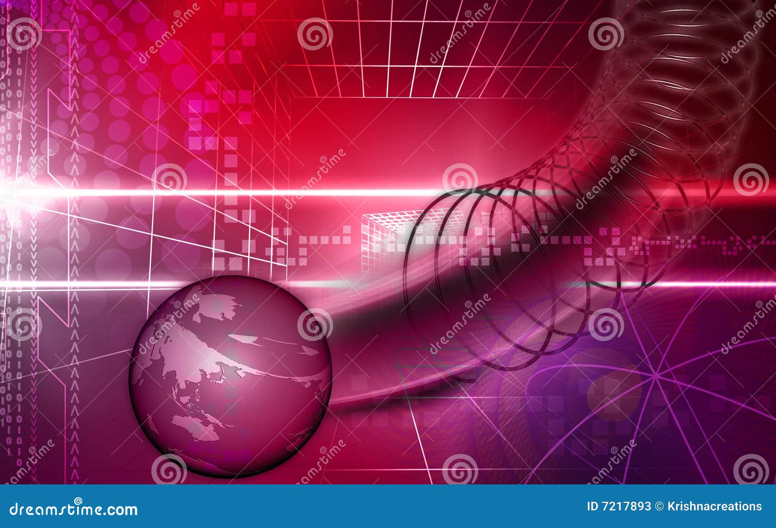 A Ball and Spring stock illustration. Illustration of transparent - 7217893
