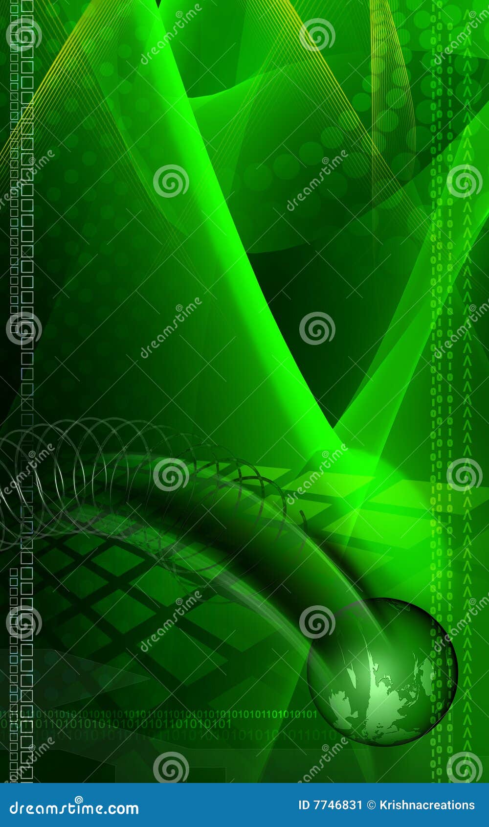 A Ball and Spring stock illustration. Illustration of globe - 7746831