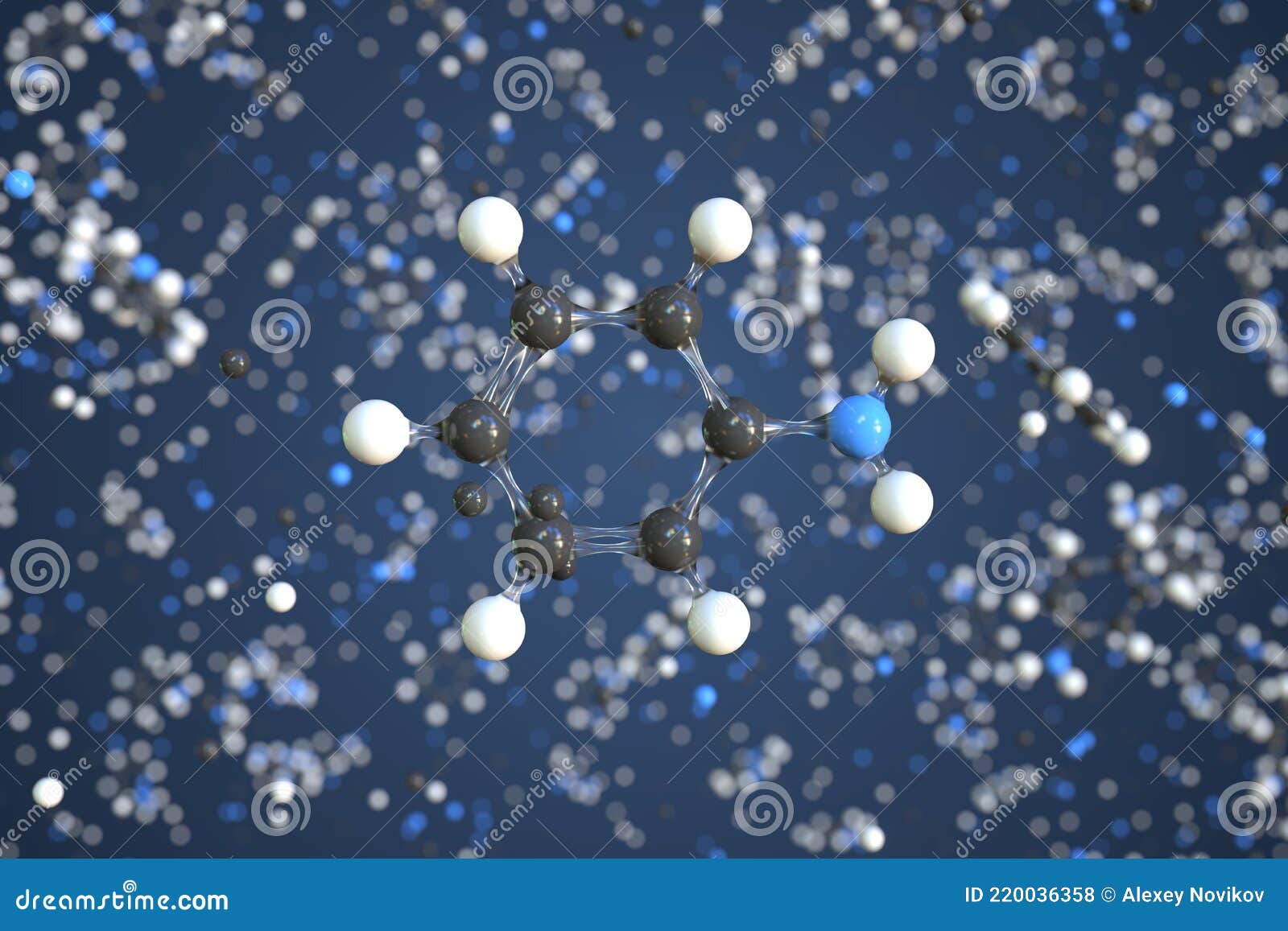 Aniline, Molecular Structures, Aromatic Amine, 3d Model, Structural ...