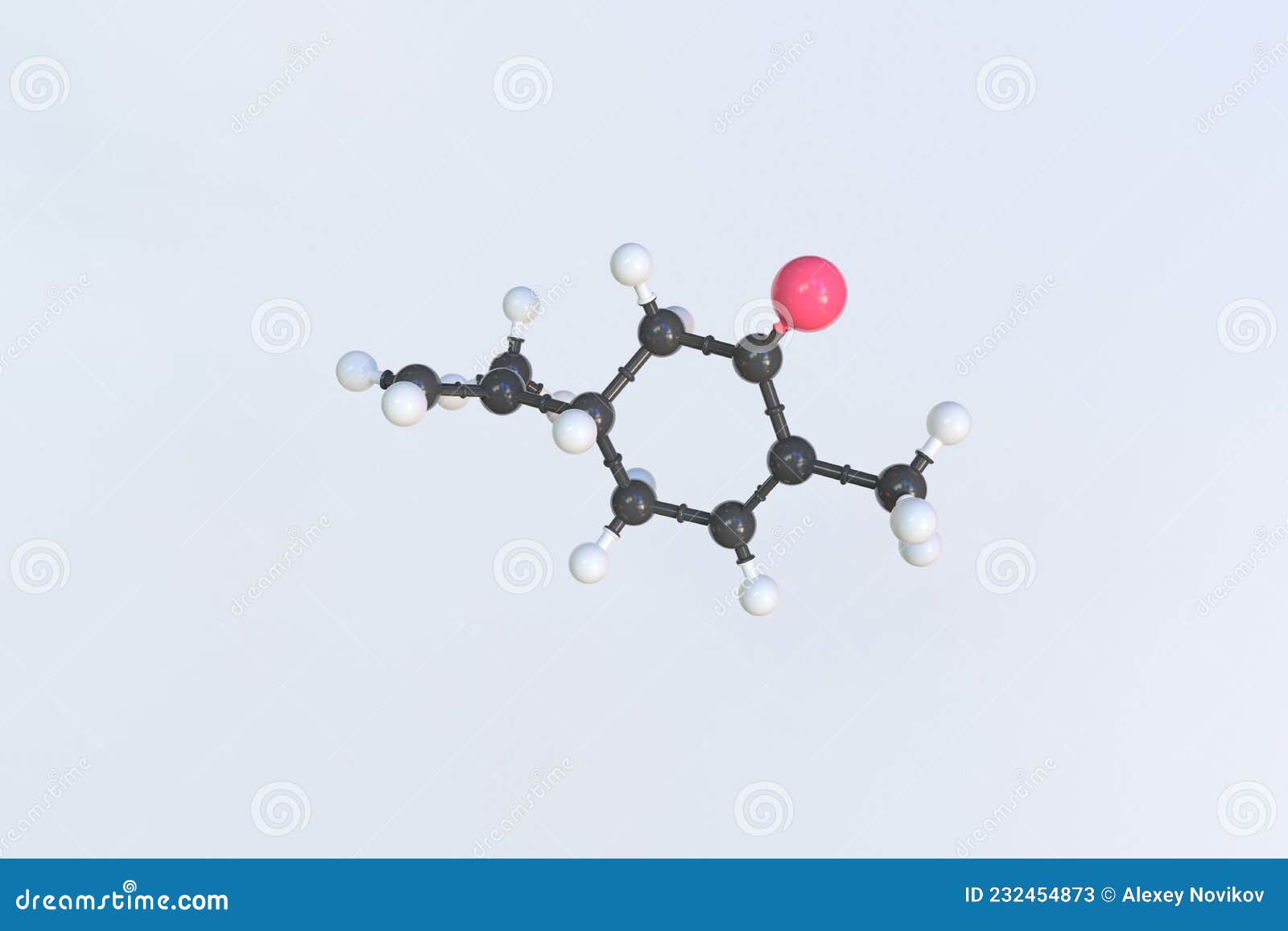 Carvone Molecule, Scientific Molecular Model, Looping 3d Animation ...