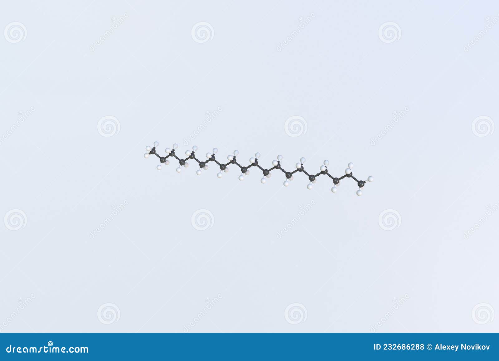 Eicosane Molecule, Scientific Molecular Model, Looping 3d Animation ...