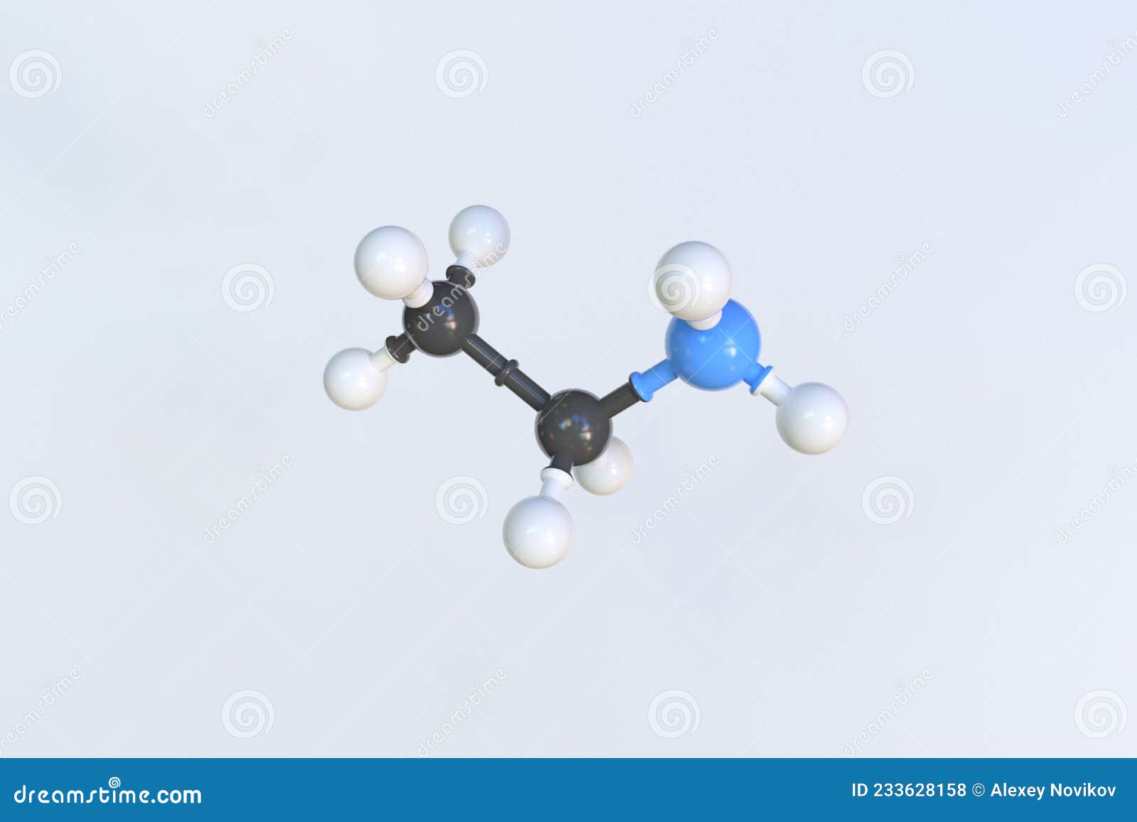 Ethylamine, Molecular Structures, Colourless Gas, 3d Model, Structural ...