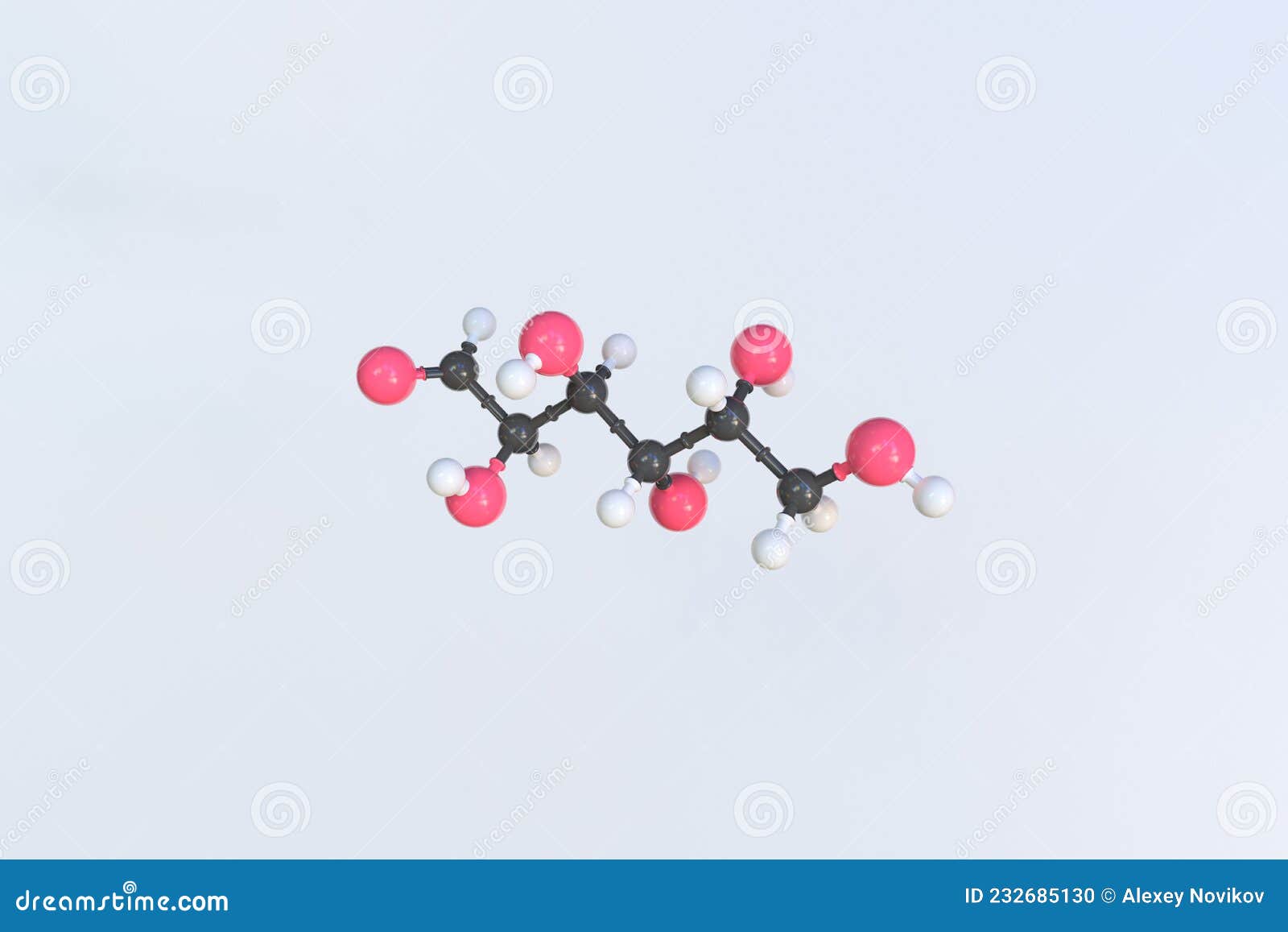 Galactose Molecule, Scientific Molecular Model, Looping 3d Animation ...