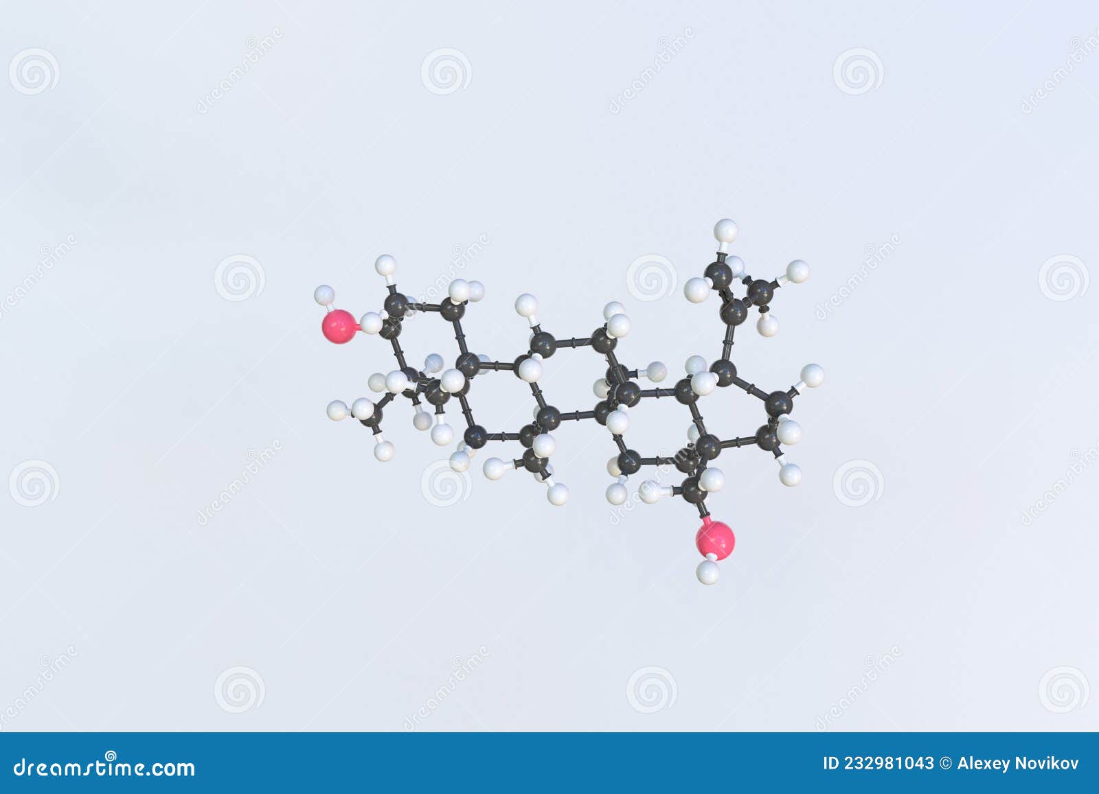 Betulin Molecule, Molecular Structures, C30h50o2 3d Model, Structural ...