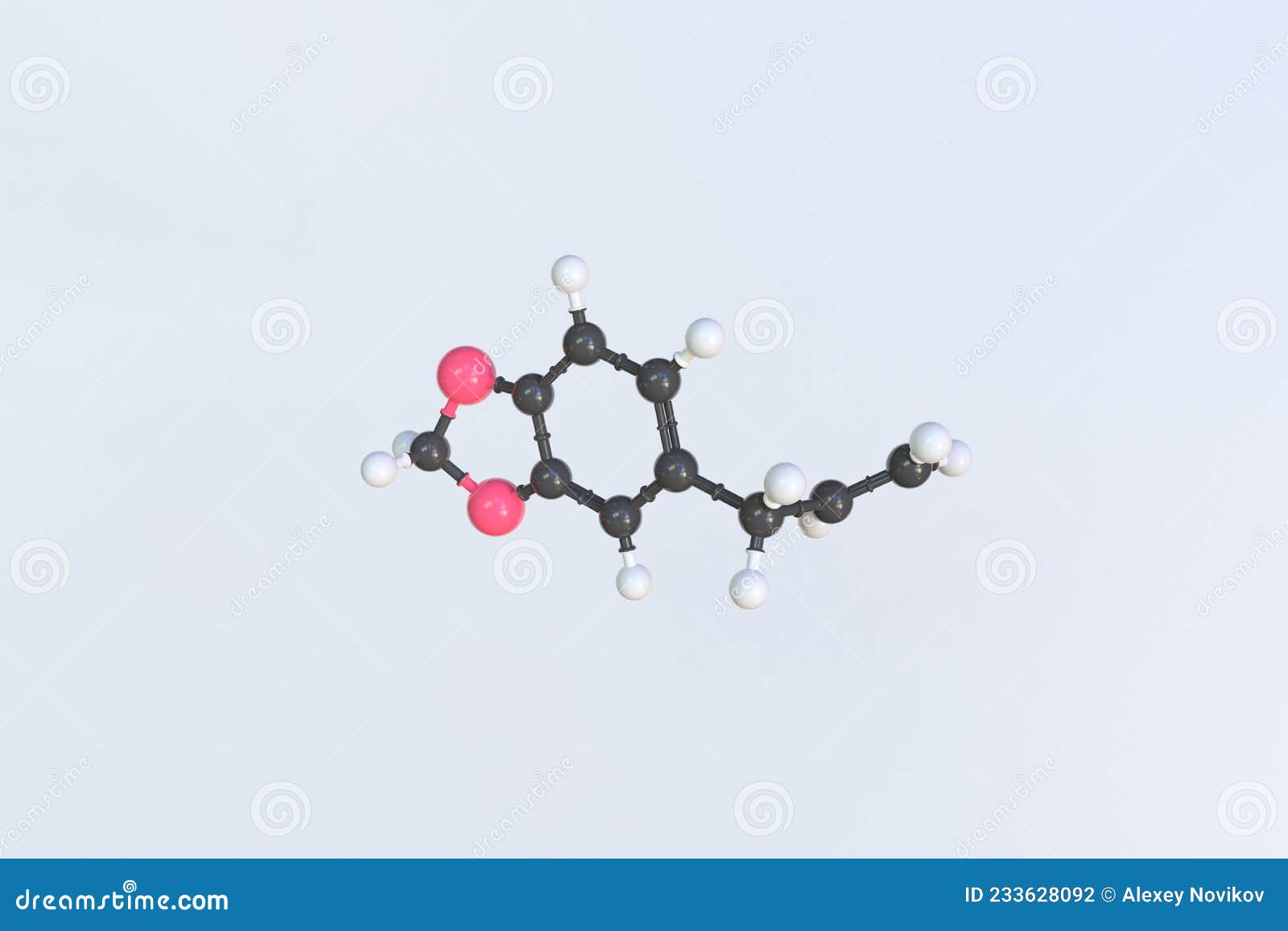 Safrole Molecule, Molecular Structures, Mdma, 3d Model, Structural ...