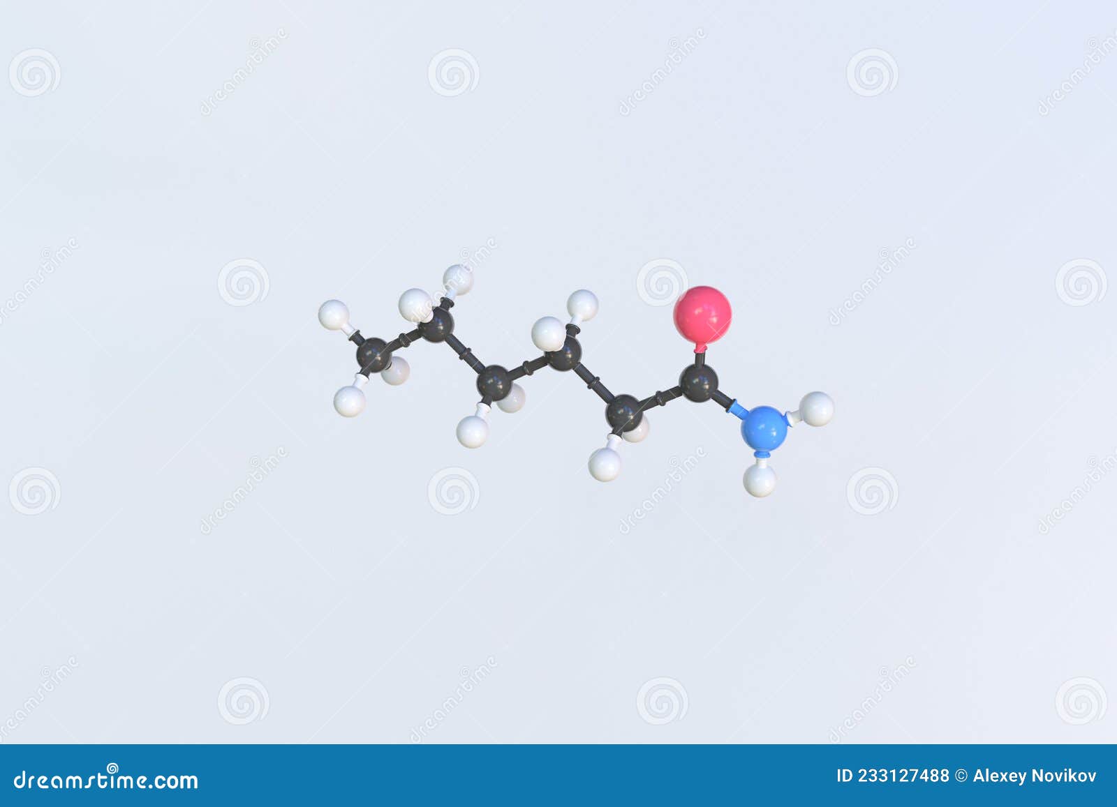 Polyamide 6 Molecule, Scientific Molecular Model, Looping 3d Animation ...