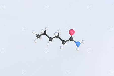 Polyamide 6 Molecule, Scientific Molecular Model, Looping 3d Animation ...