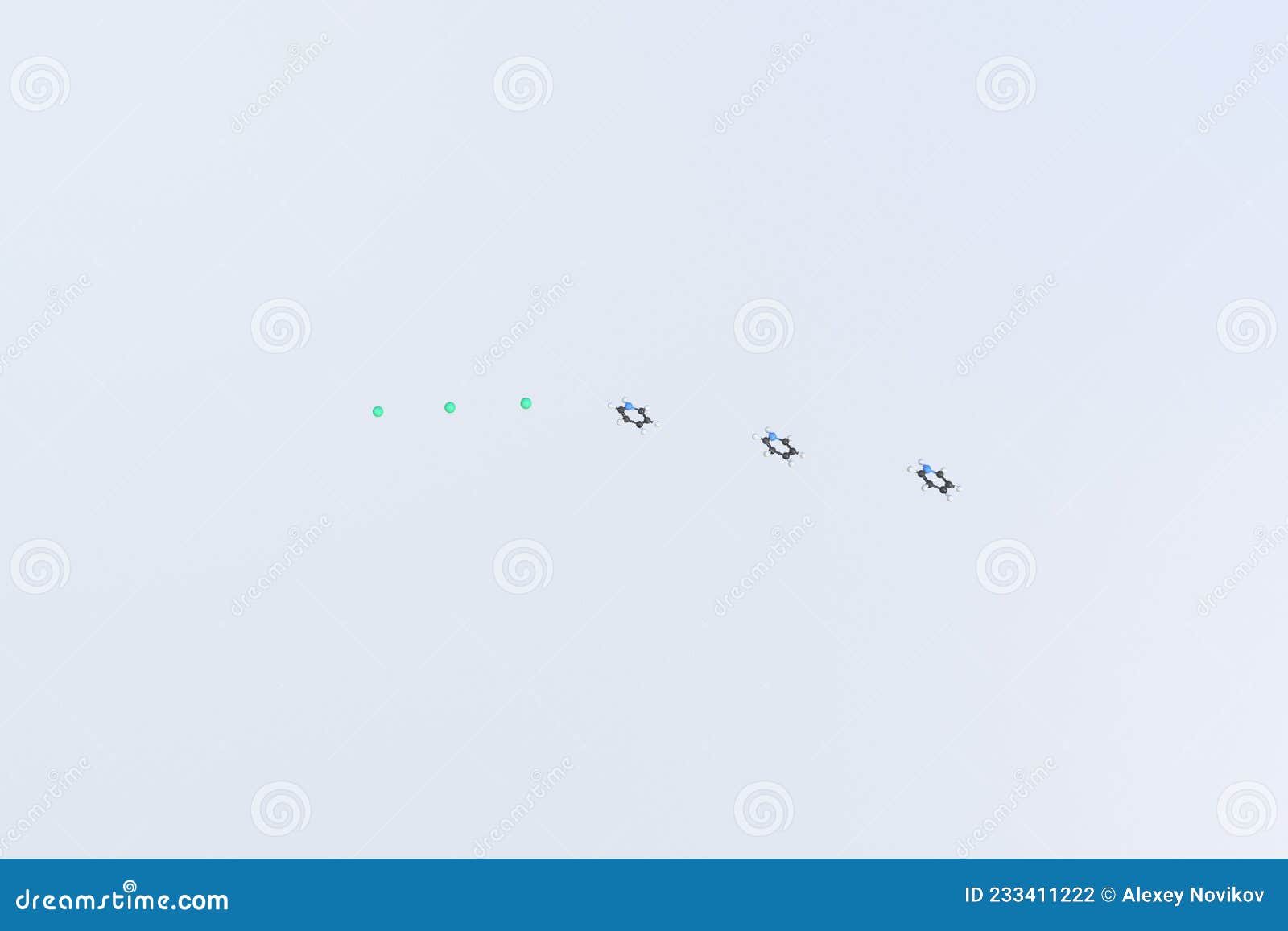 Pyridinium Tribromide Molecule Made with Balls, Scientific Molecular ...