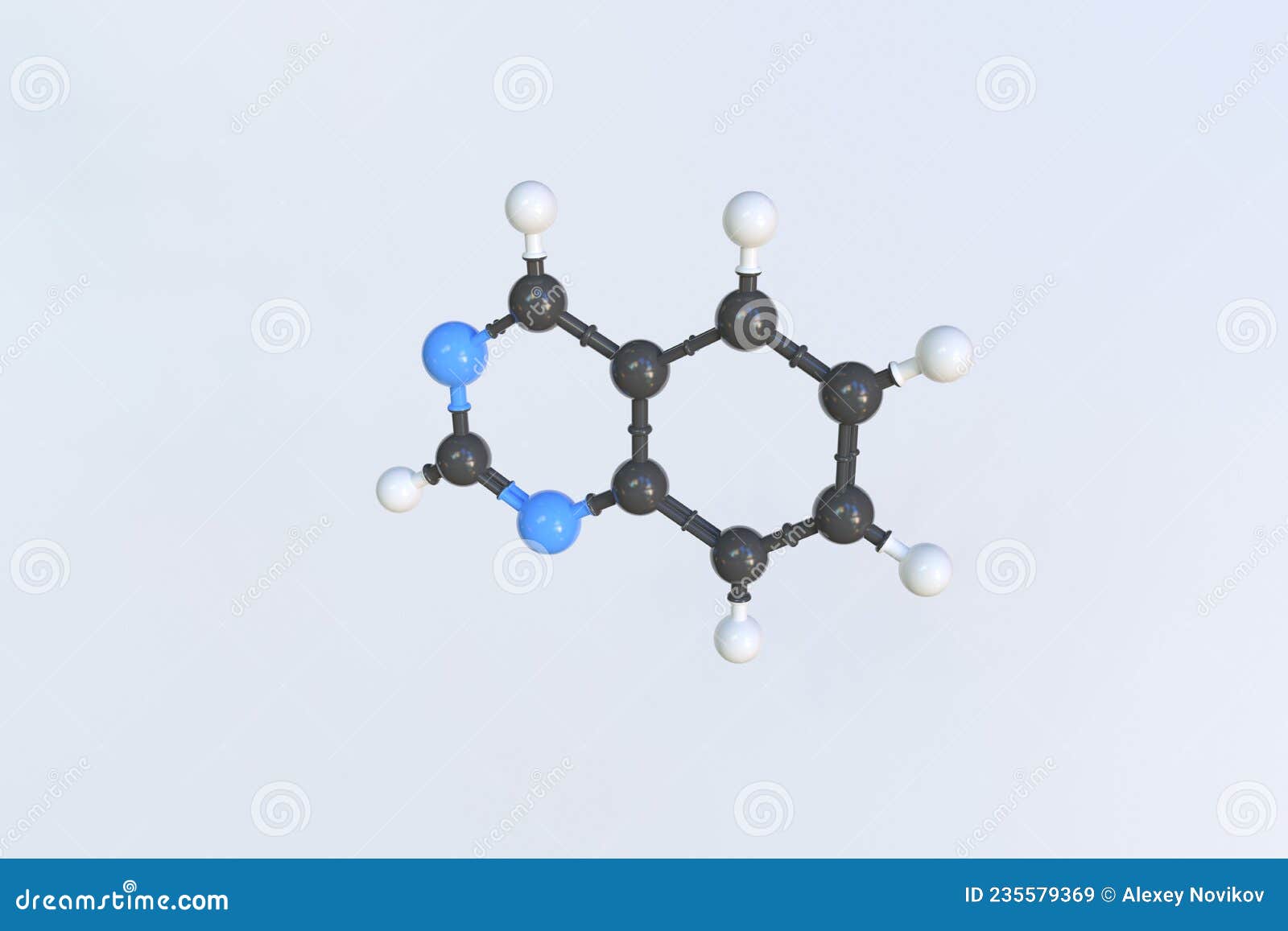 Quinazoline Molecule, Scientific Molecular Model, Looping 3d Animation ...