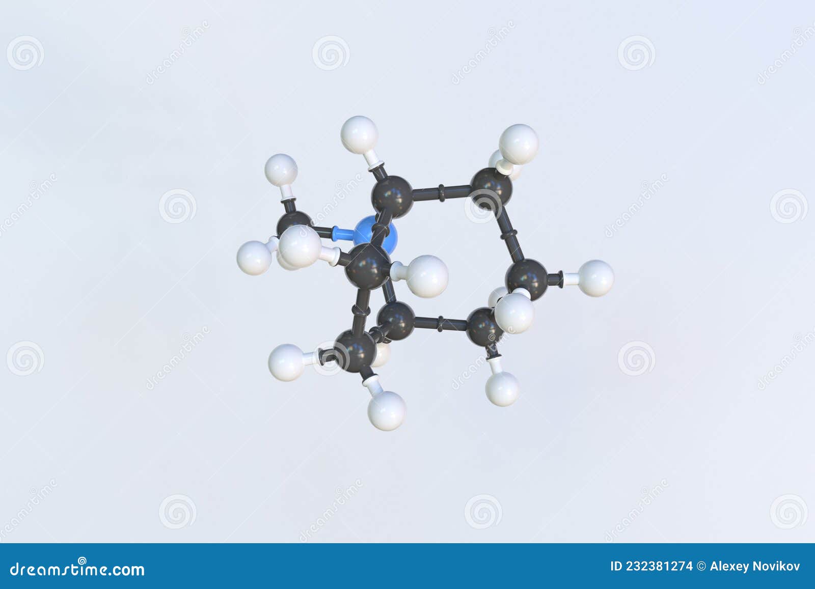 Tropane Molecule, Scientific Molecular Model, Looping 3d Animation ...