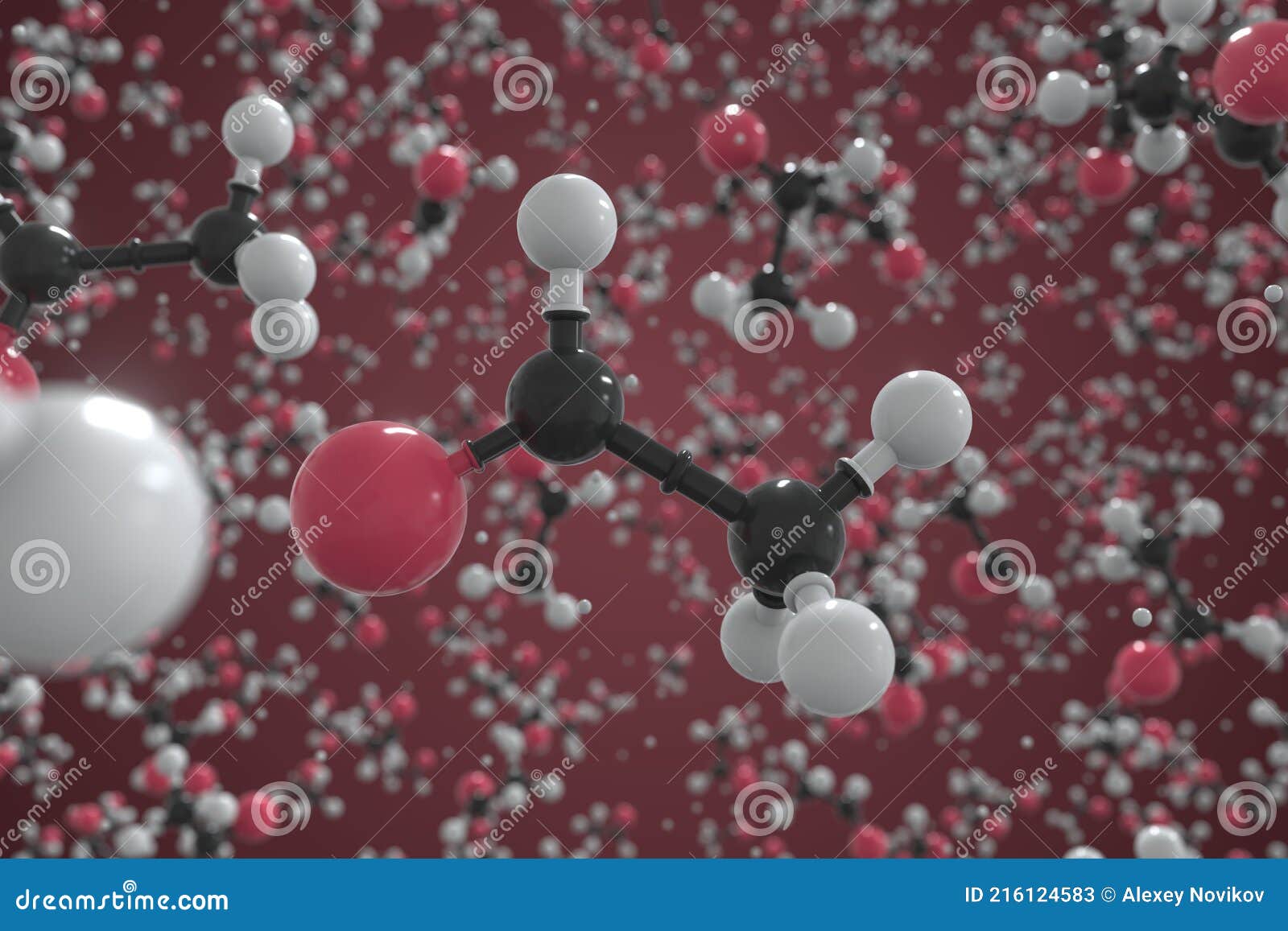 Metaldehyde Molecule, Scientific Molecular Model, Looping 3d Animation ...