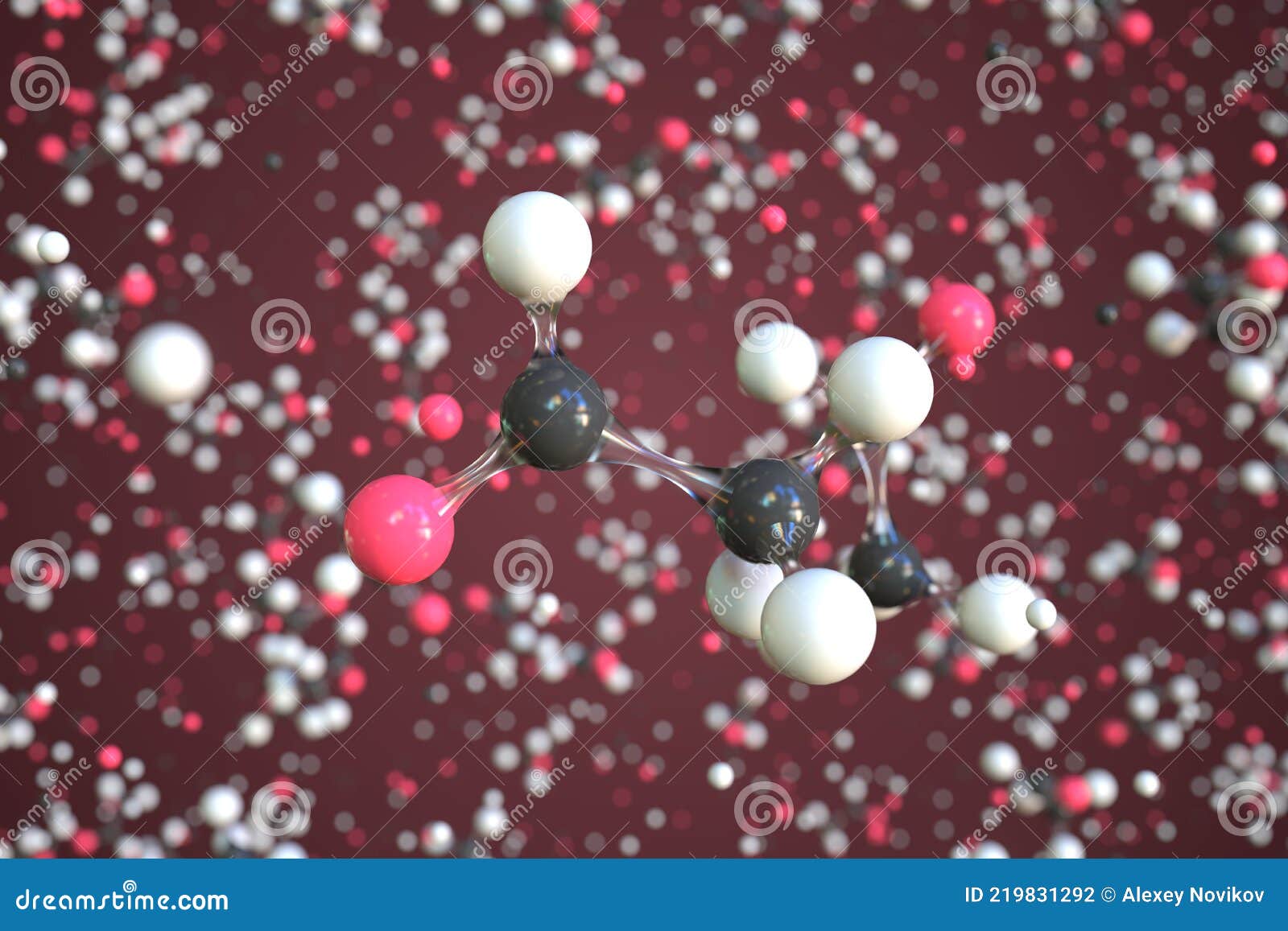 Metaldehyde Molecule, Scientific Molecular Model, 3d Rendering Stock ...