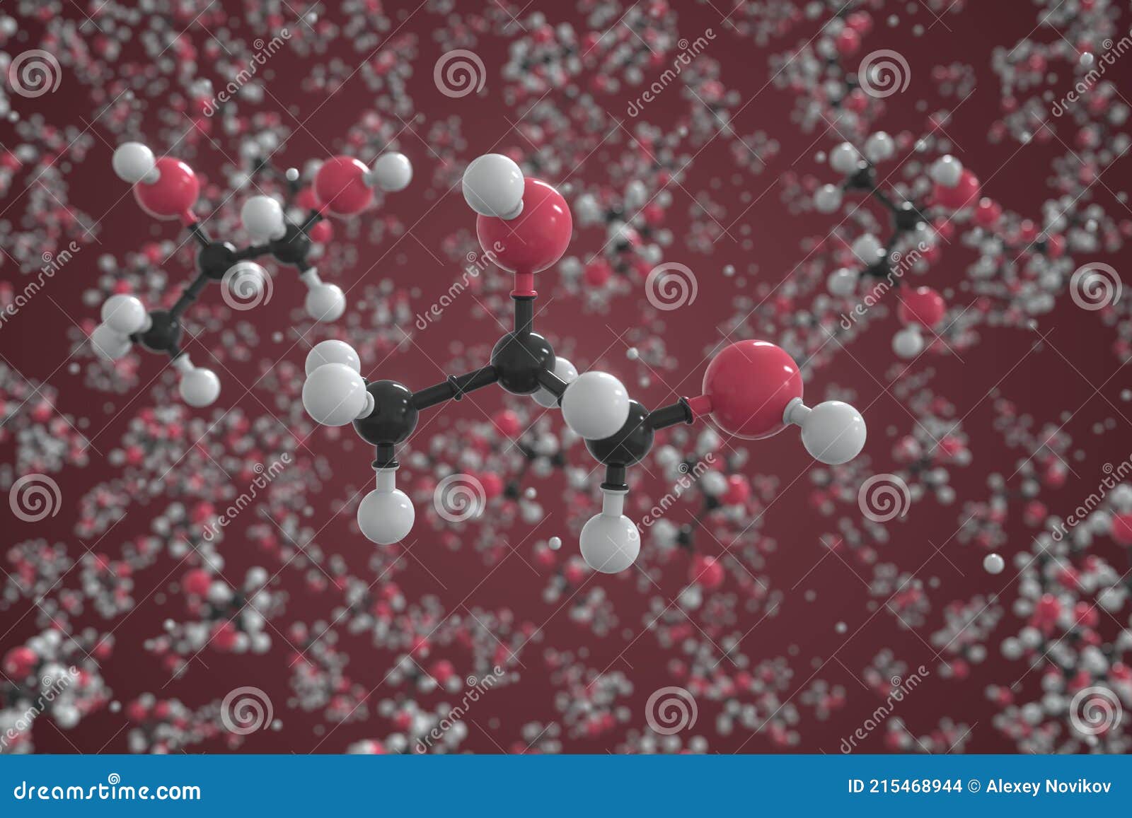 Polypropylene Molecular Model Isolated On White Stock Photography ...