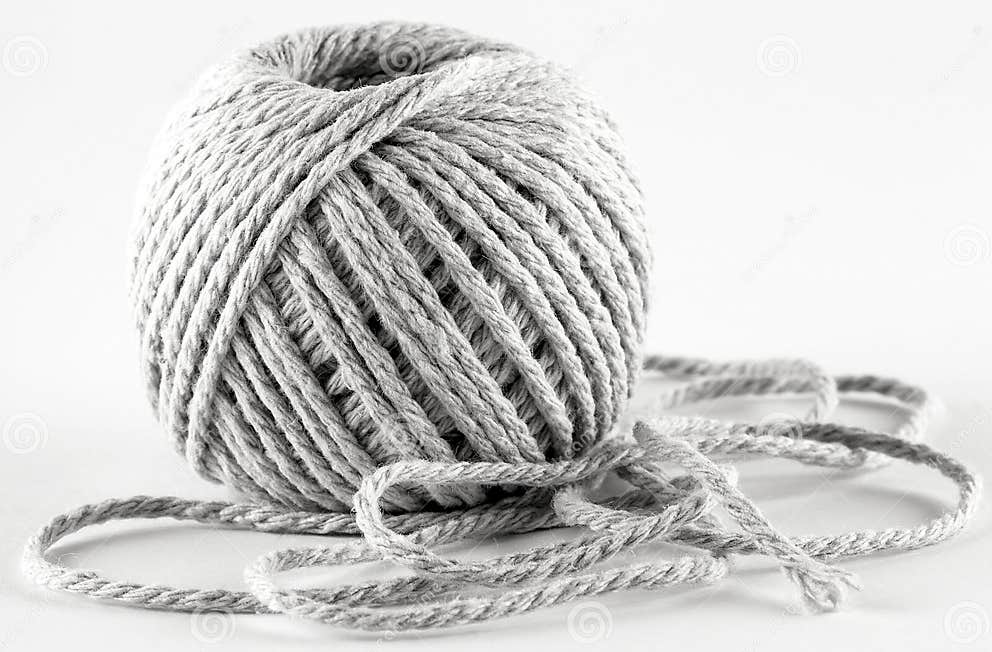 Ball of string stock photo. Image of thread, jute, closeup - 62812174
