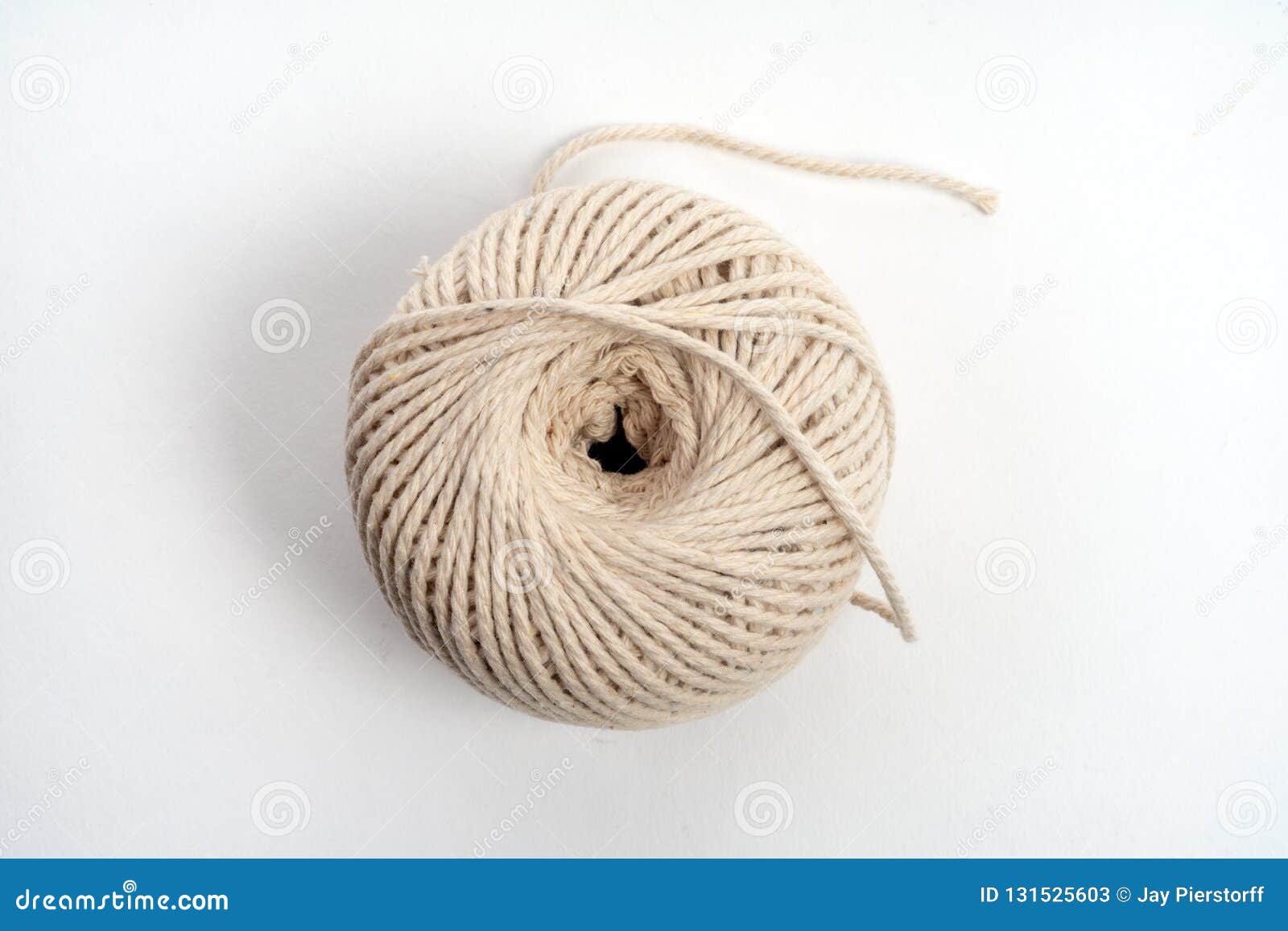 Ball of String,wound, Coiled Isolated on White. Stock Image - Image of ...