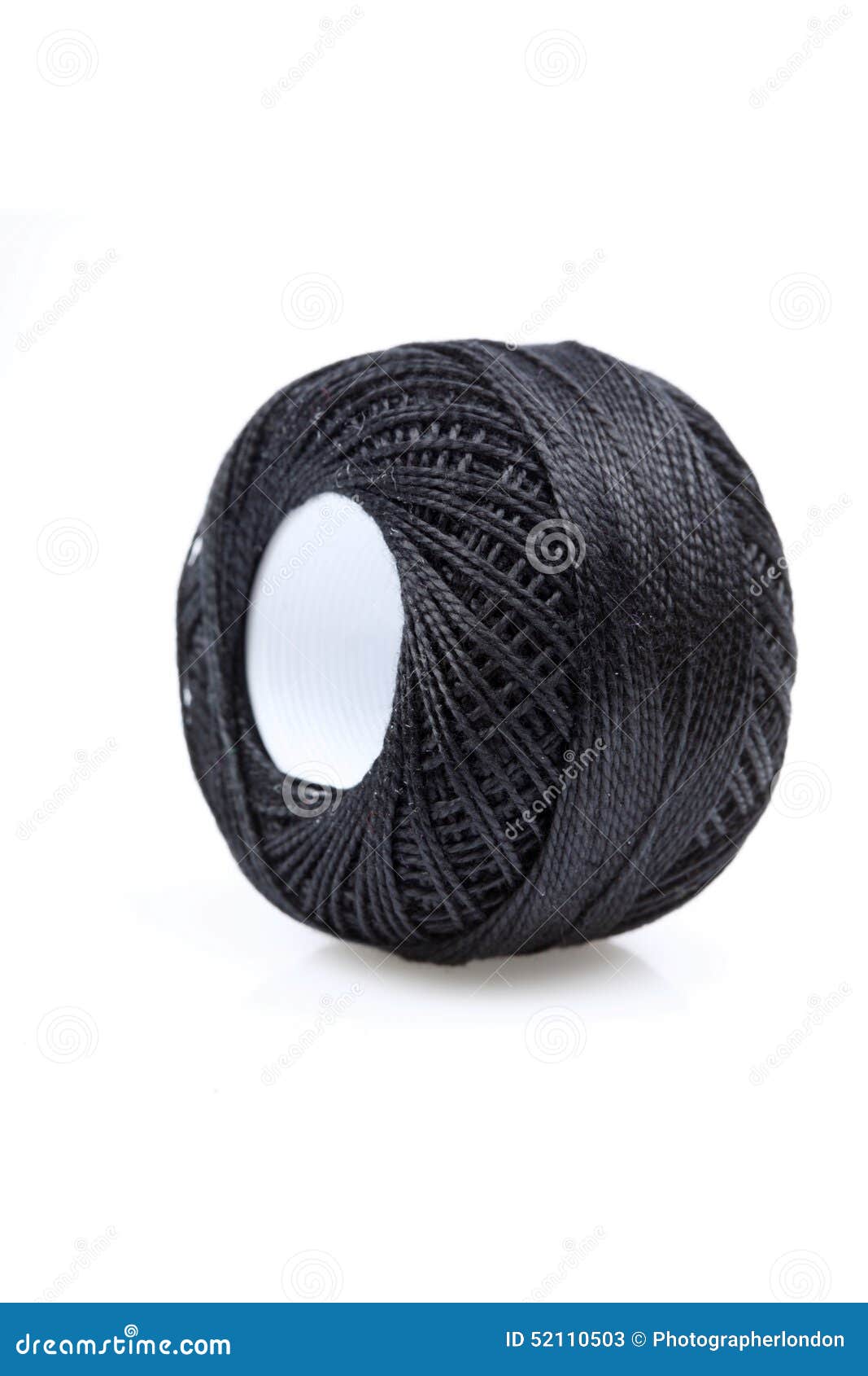 Ball of String on White Background Stock Image - Image of close, ball ...