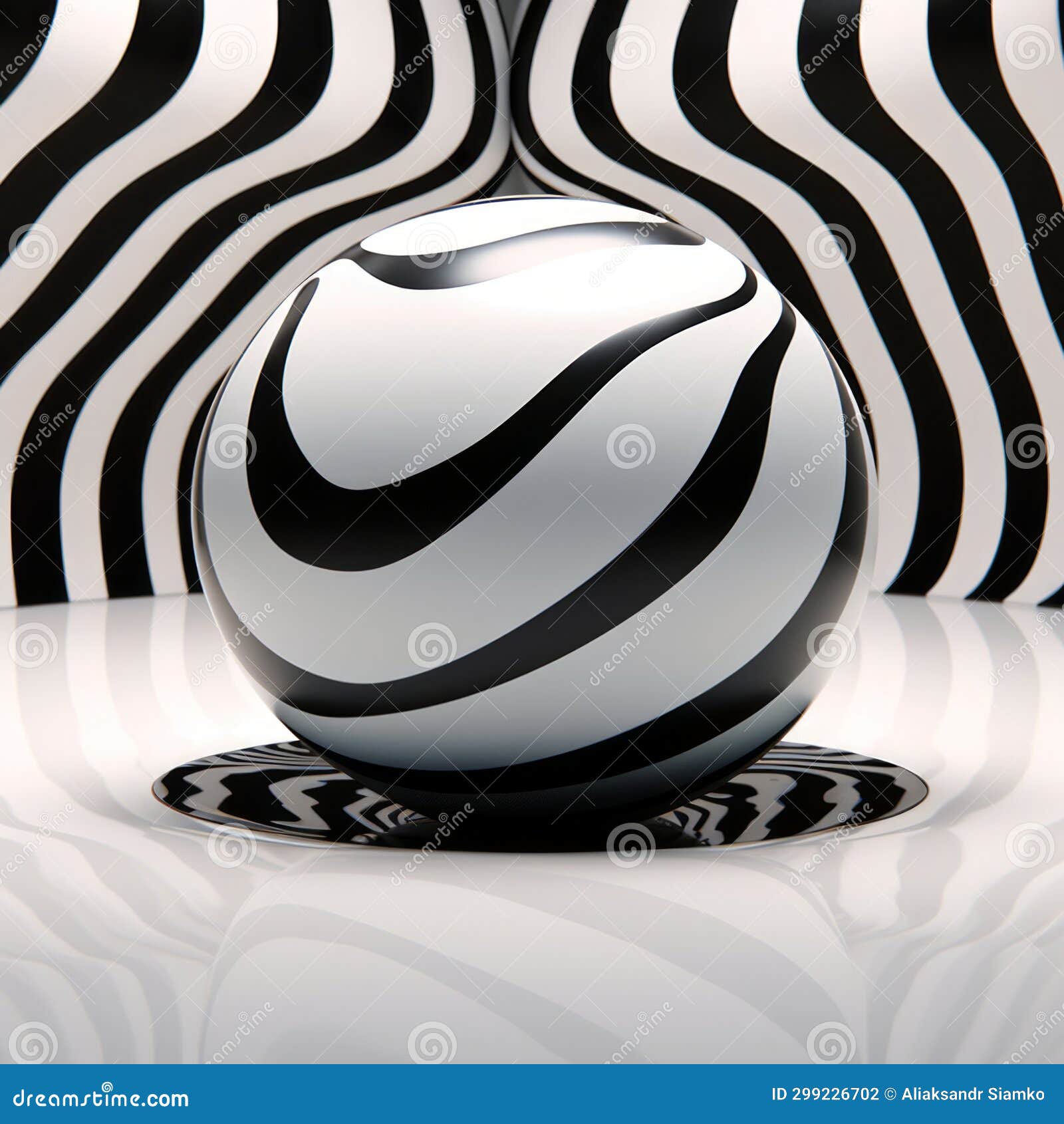 A ball on a surface stock photo. Image of object, glossy - 299226702