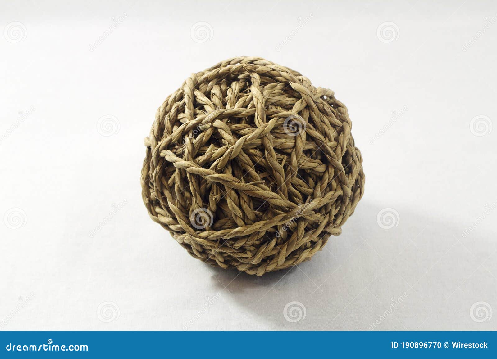 Ball of Thick Brown Thread Isolated on the White Background Stock Photo ...