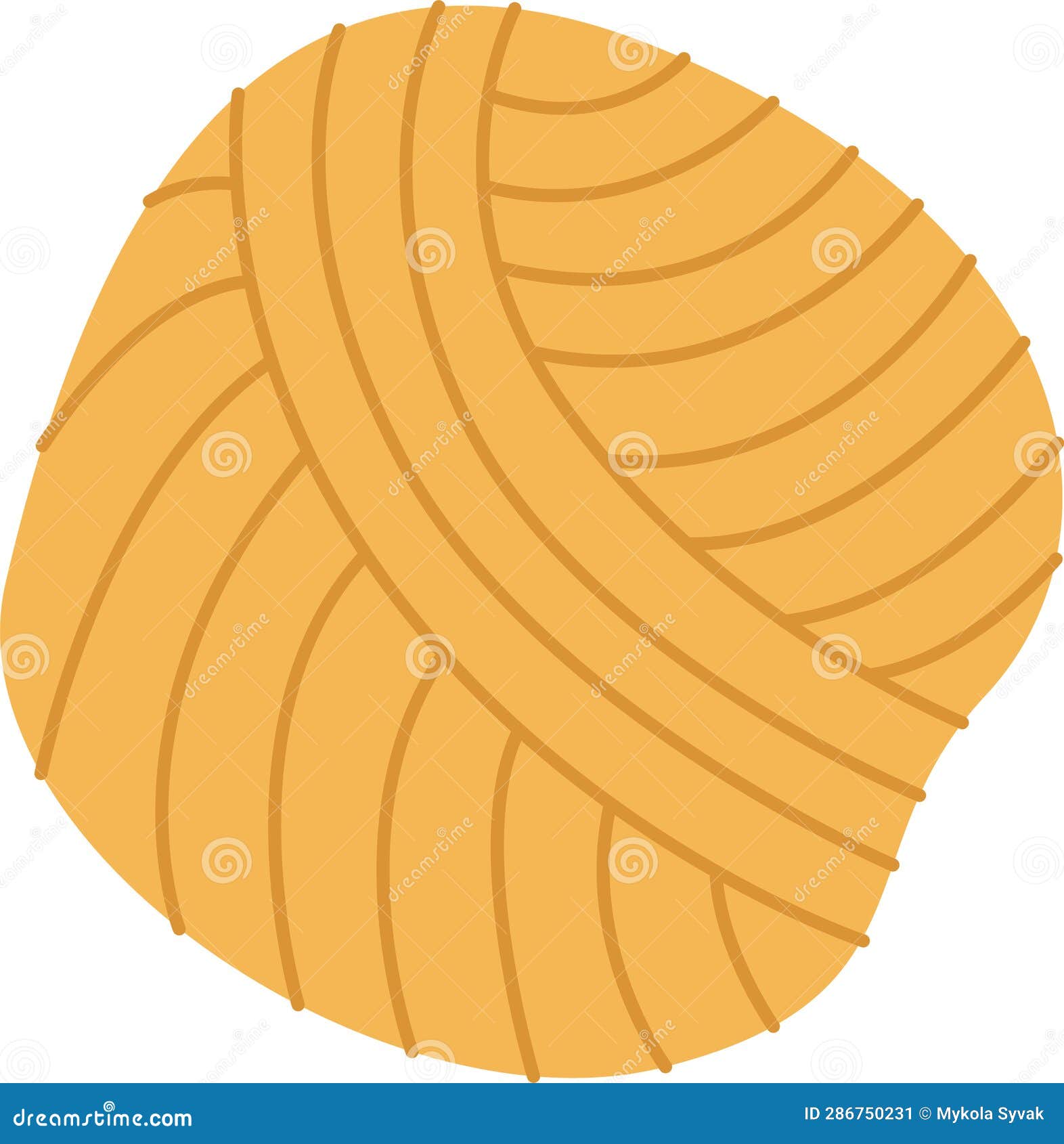 Ball of Thread stock vector. Illustration of needlework - 286750231