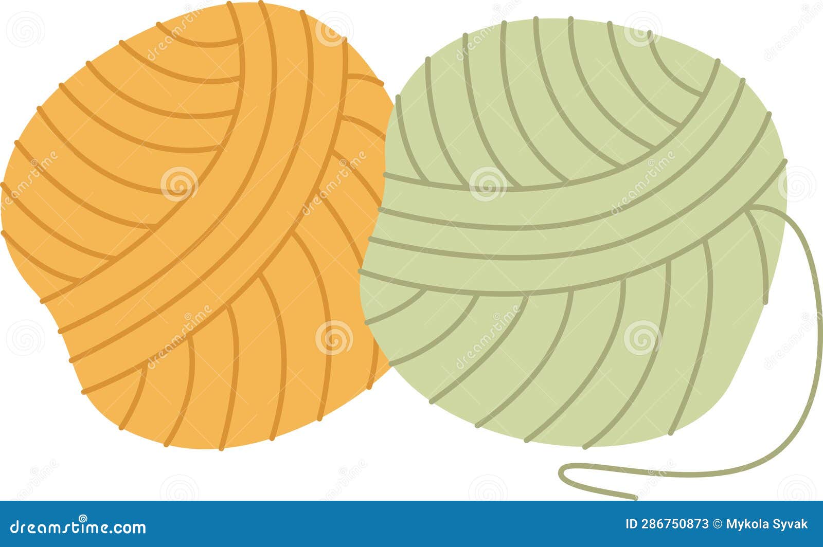 Ball of Threads stock illustration. Illustration of textile - 286750873