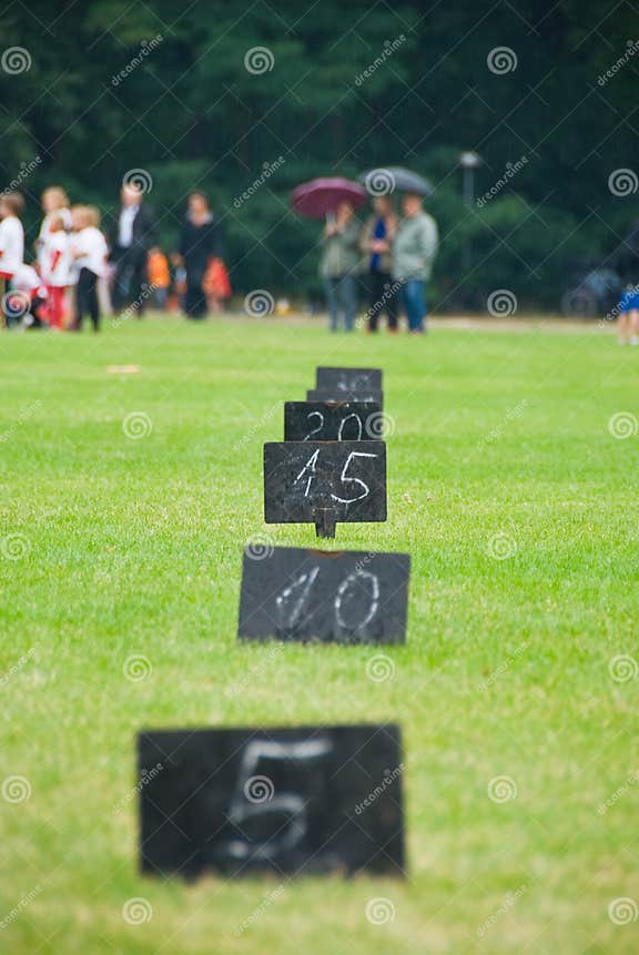 Ball throwing signs stock photo. Image of number, umbrellas - 5744128