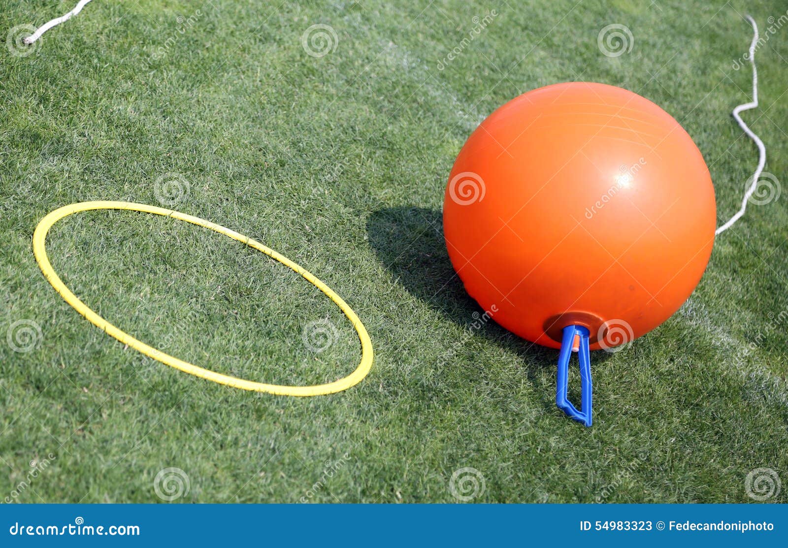 Ball To Make the Jumps and a Circle for Hula Hoop Stock Image - Image ...