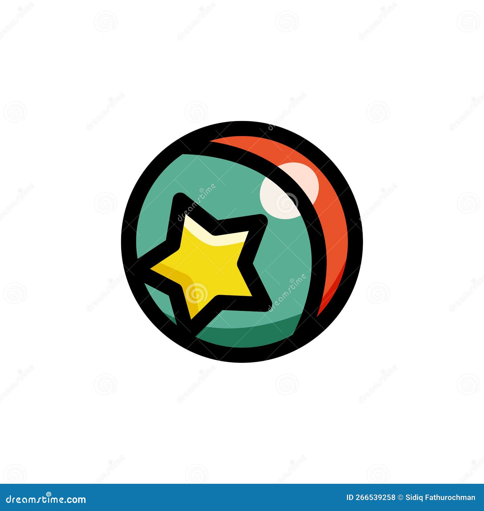 Ball Icon stock vector. Illustration of children, happy - 266539258