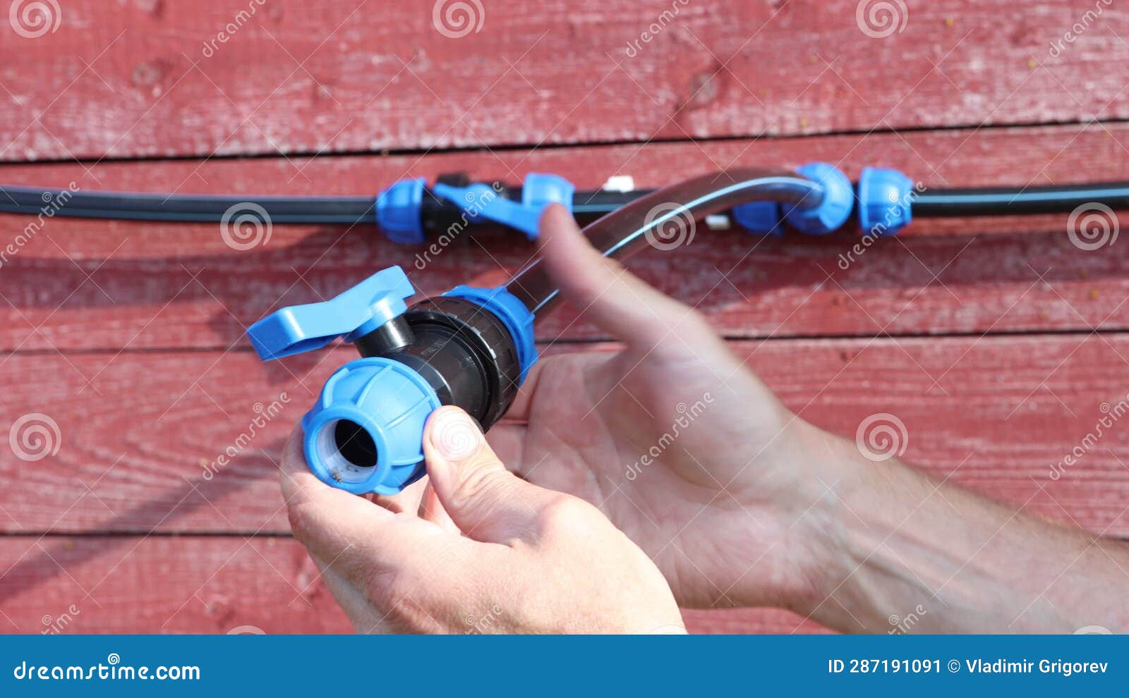 Ball Valve Compression Connecting Fitting for Polyethylene HDPE Pipe of ...