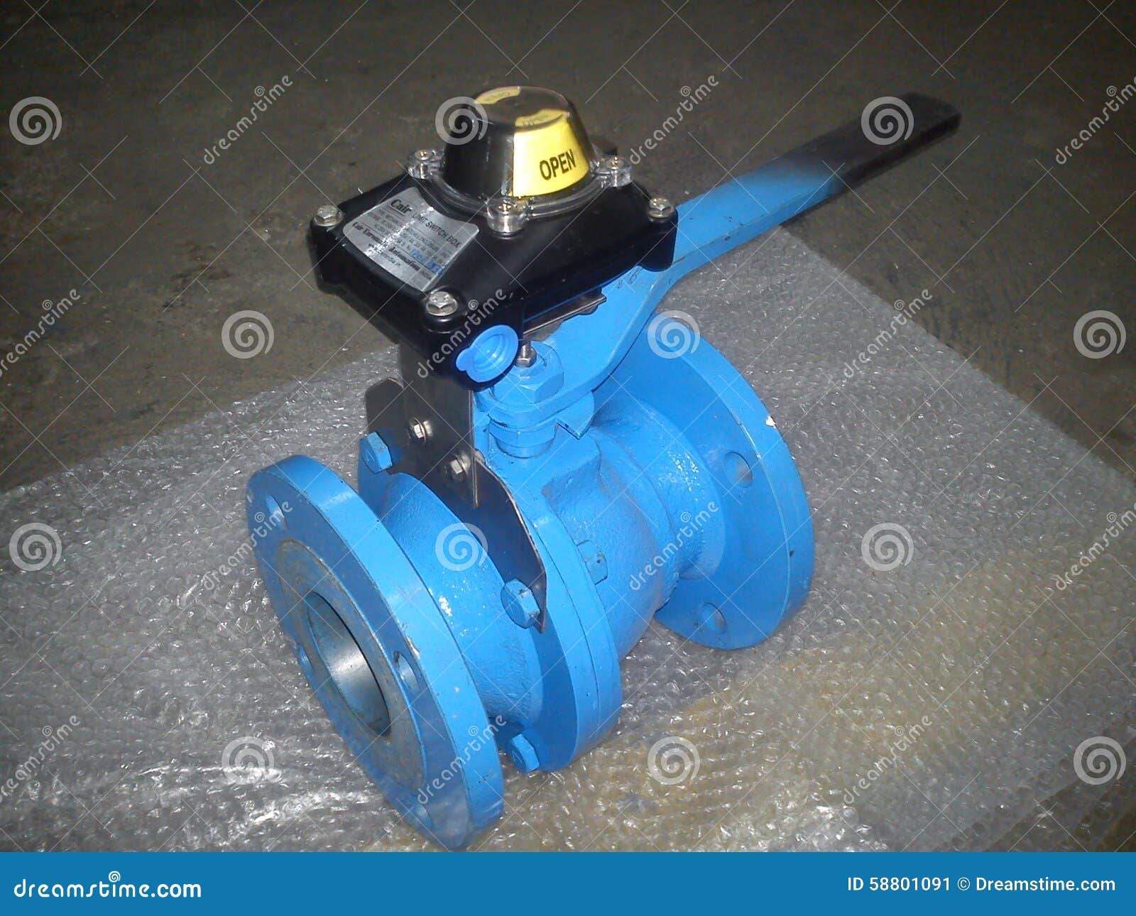 Ball Valve Limit Switch Mounted Cair Make Editorial Photo - Image of ...