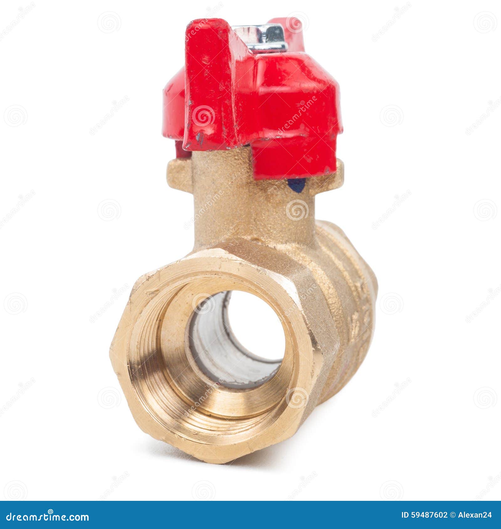 Ball valve with red handle stock photo. Image of equipment - 59487602