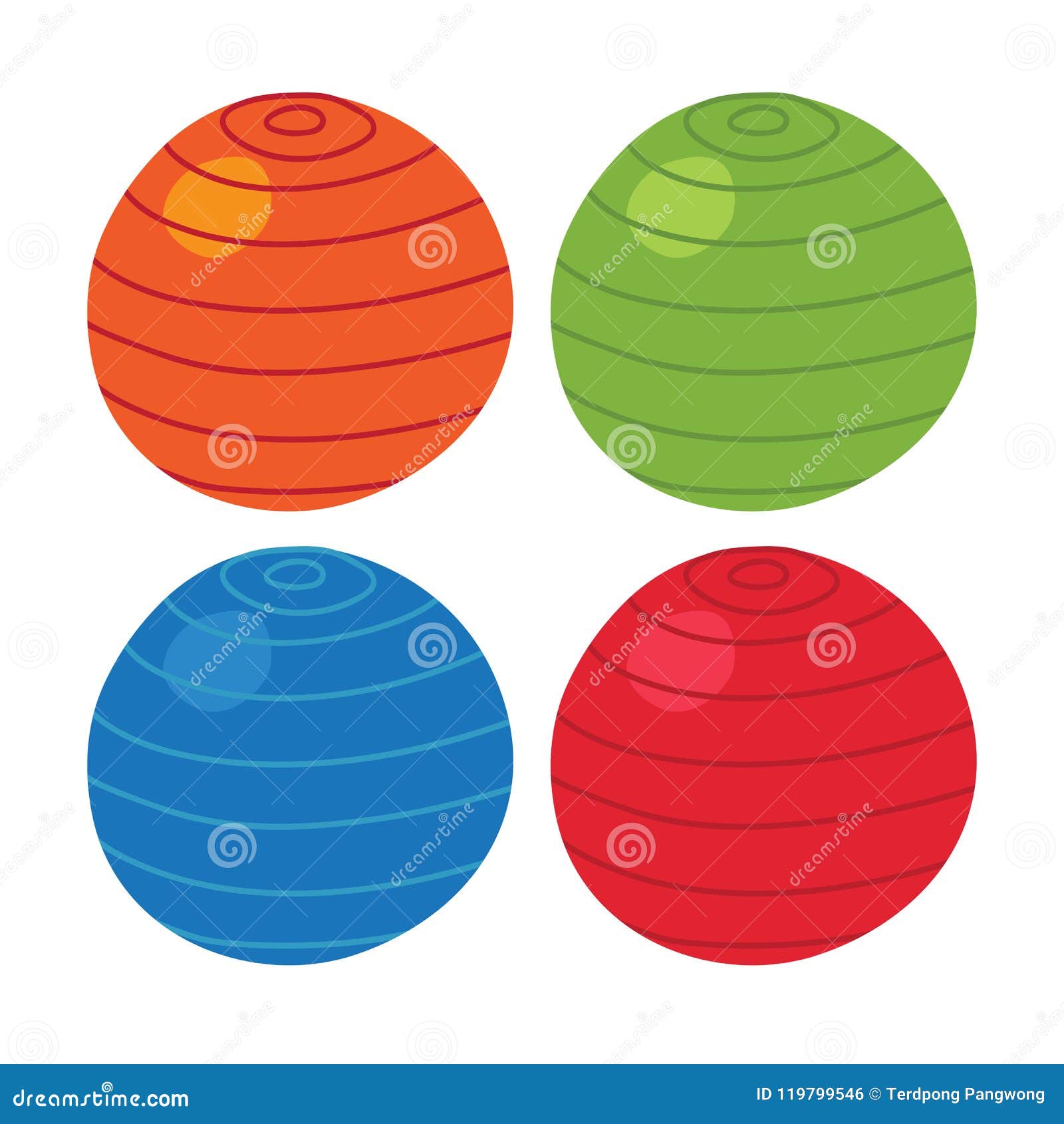 Ball Vector Collection Design Stock Illustration - Illustration of ...