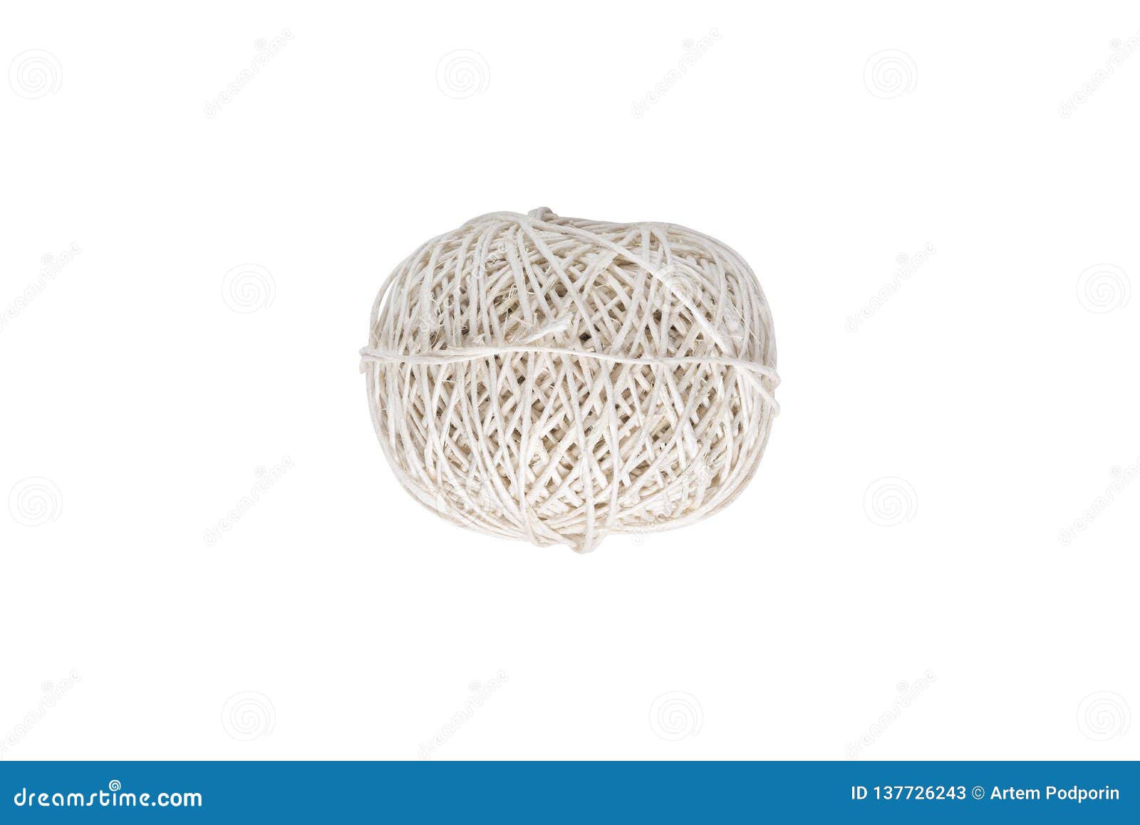 Ball of white craft rope stock image. Image of natural - 137726243