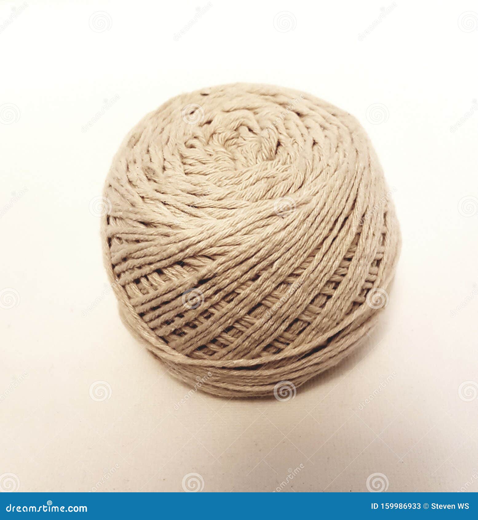 Ball of white string stock image. Image of string, crafts - 159986933