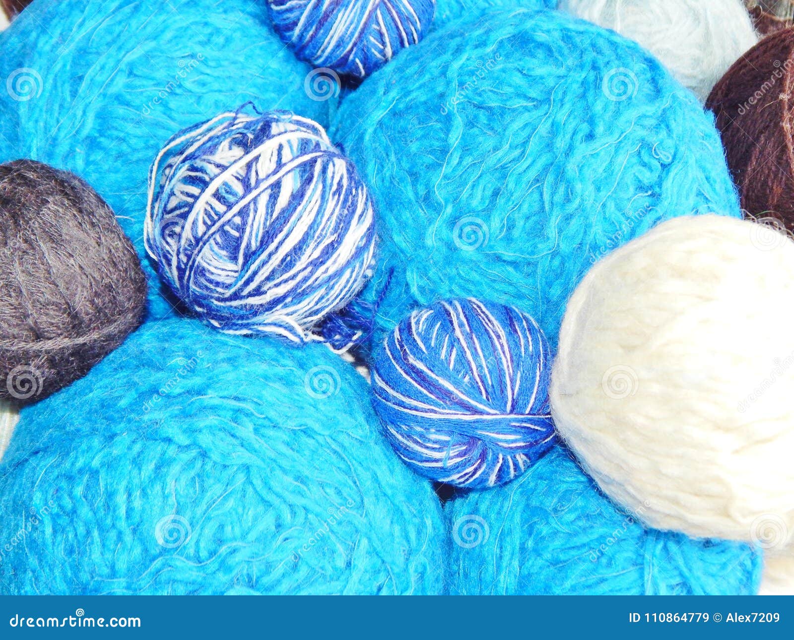 Ball of wool for knitting stock image. Image of clew - 110864779