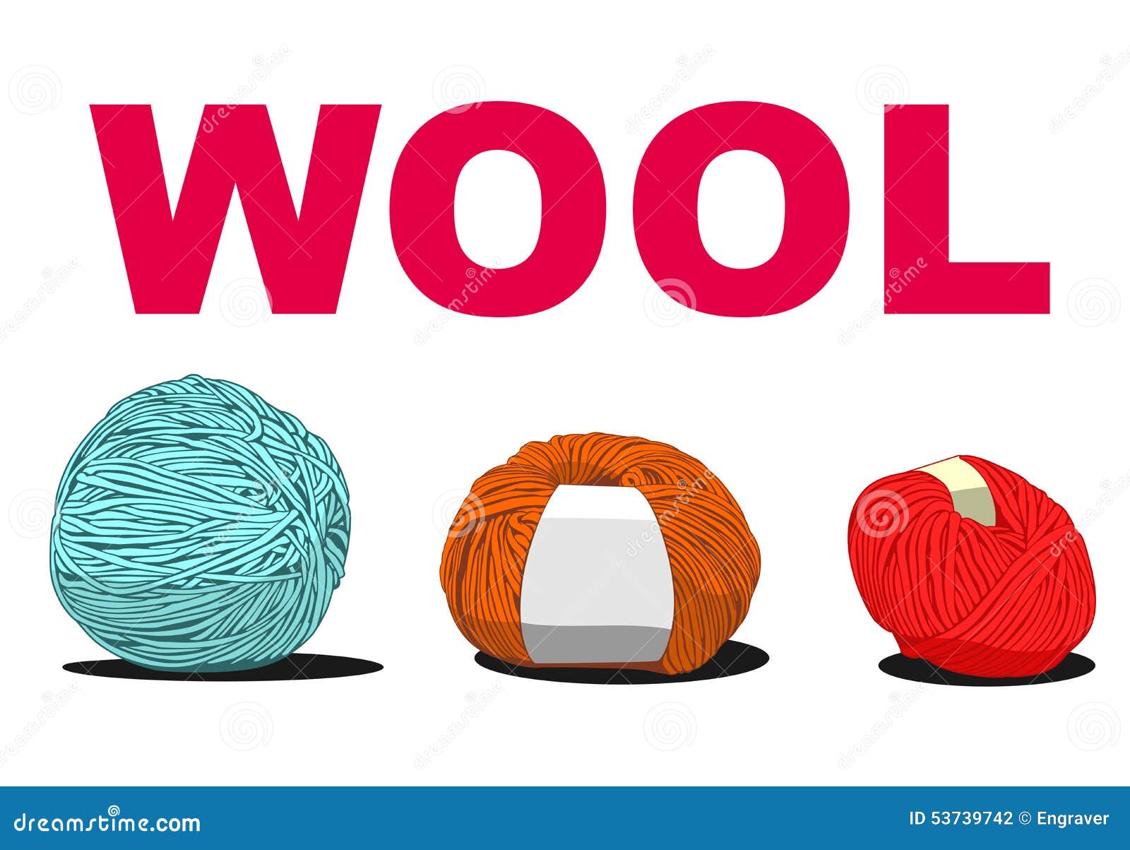 Ball of Wool Sign Illustration Stock Vector - Illustration of household ...